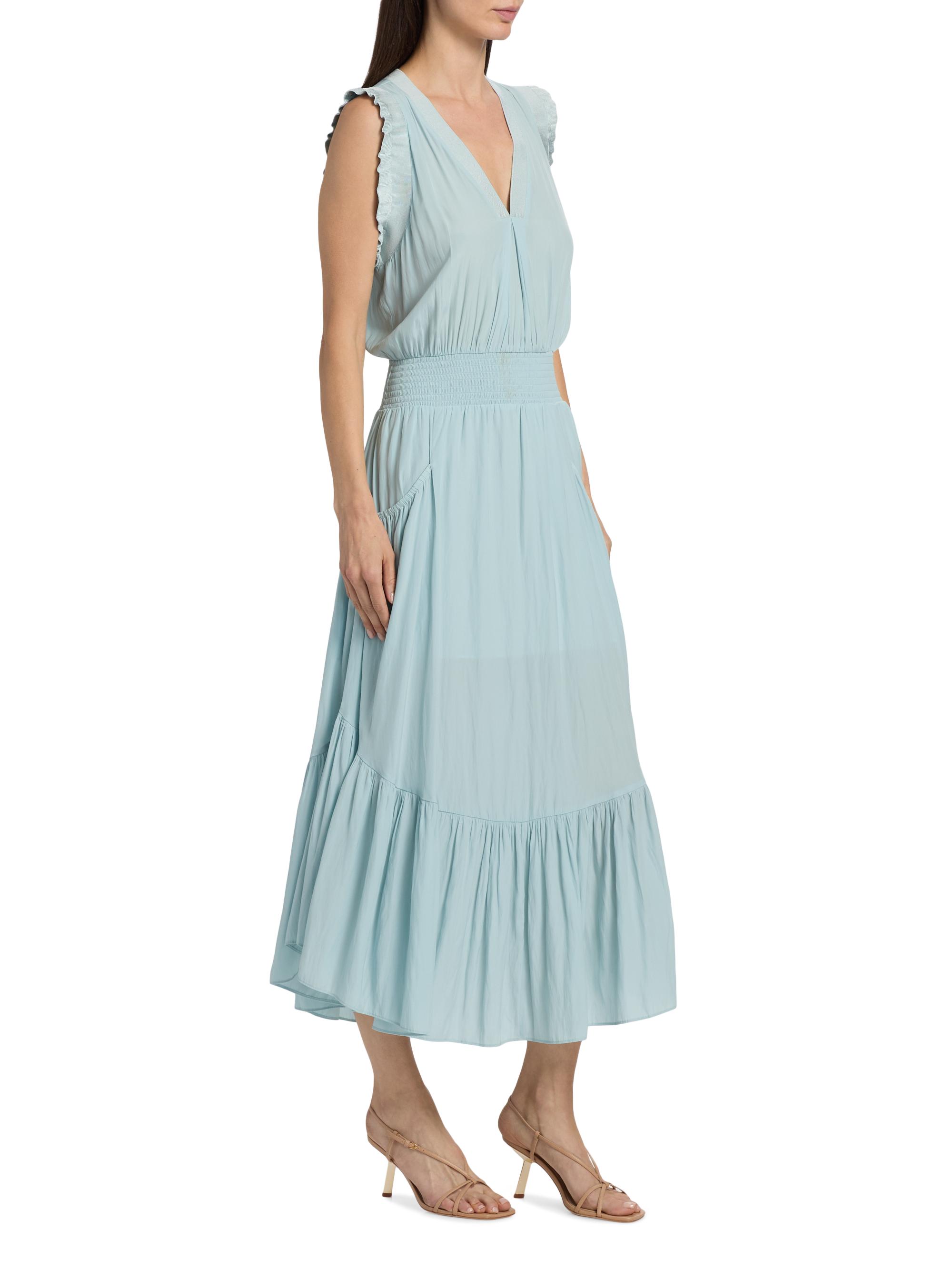 Ramy Brook Coco Solid Midi-Dress | Saks Fifth Avenue