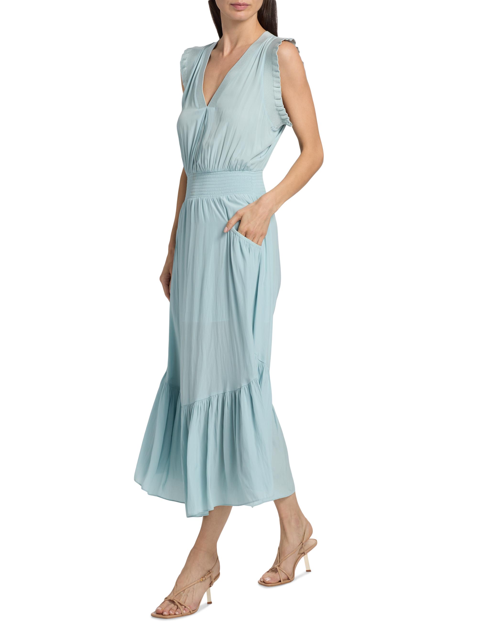 Ramy Brook Coco Solid Midi-Dress | Saks Fifth Avenue