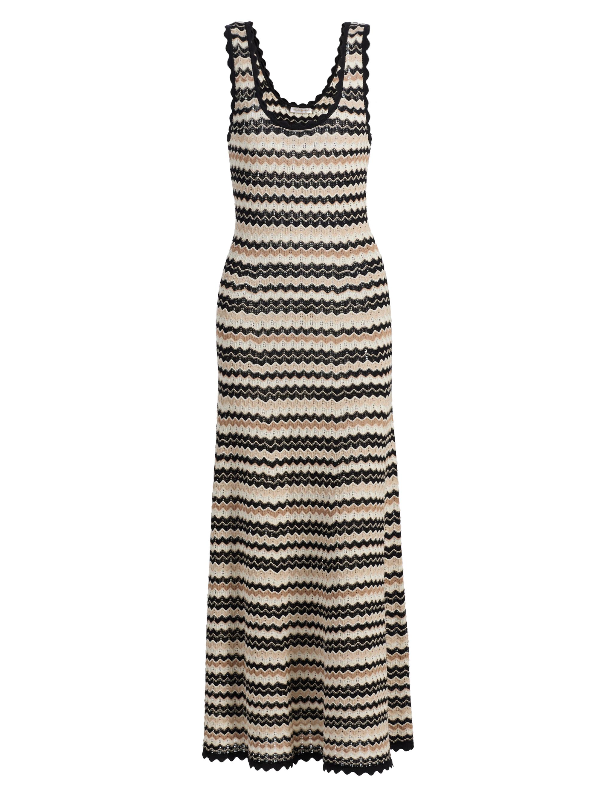 Ramy Brook Livia Zigzag Knit Scoopneck Maxi Dress | Saks Fifth Avenue