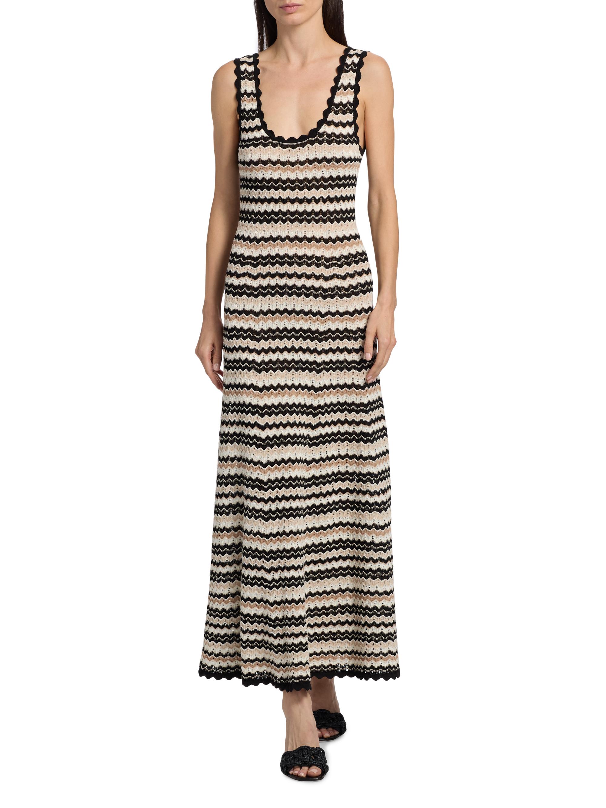 Ramy Brook Livia Zigzag Knit Scoopneck Maxi Dress | Saks Fifth Avenue