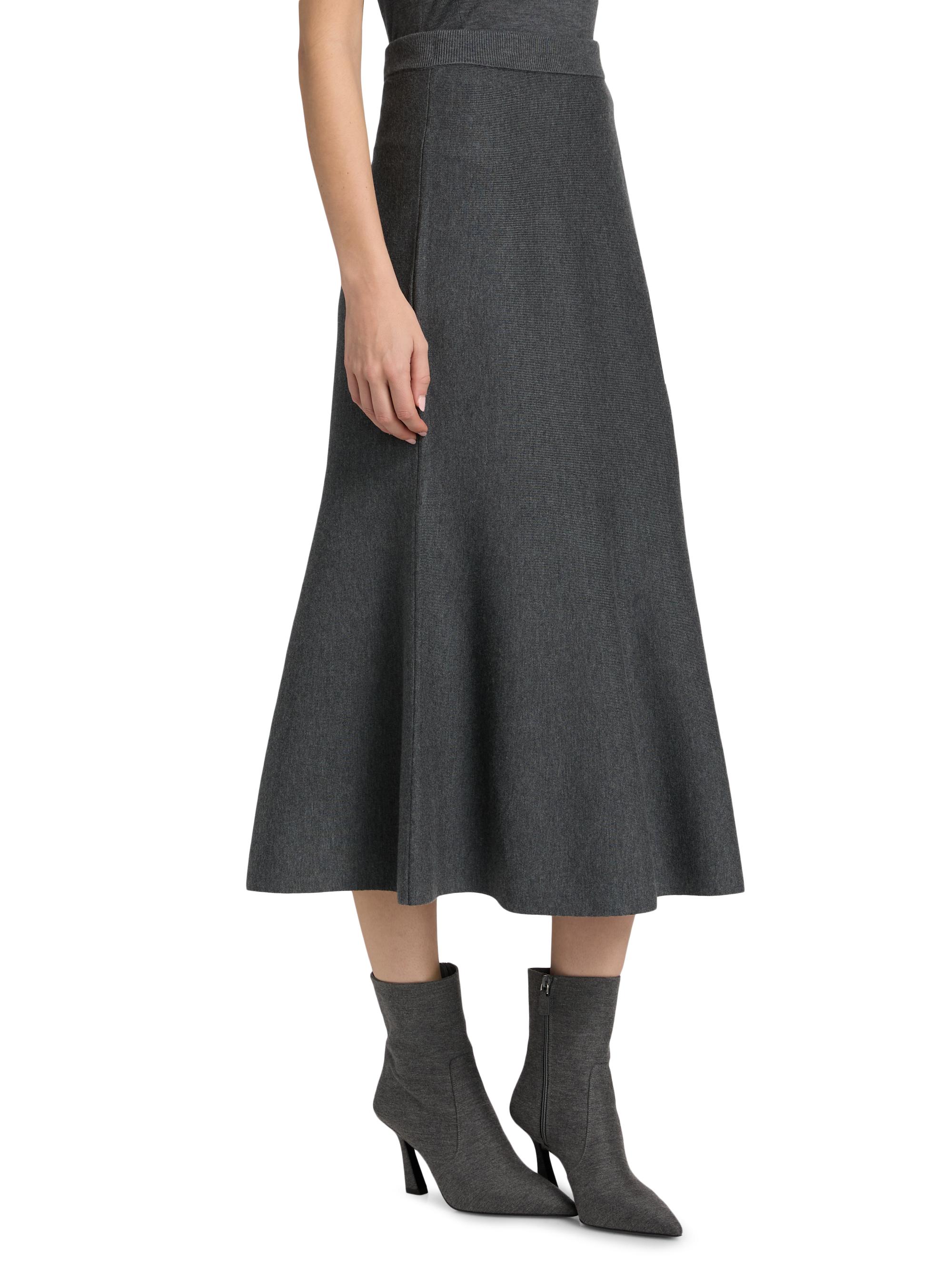 SIMKHAI Atwood Merino-Wool Trumpet Midi-Skirt | Saks Fifth Avenue