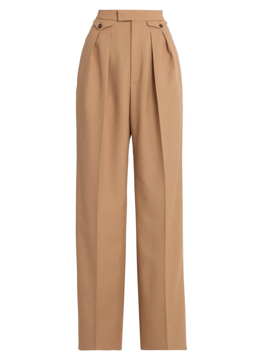 Chloé Pleated Wool Trousers | Saks Fifth Avenue