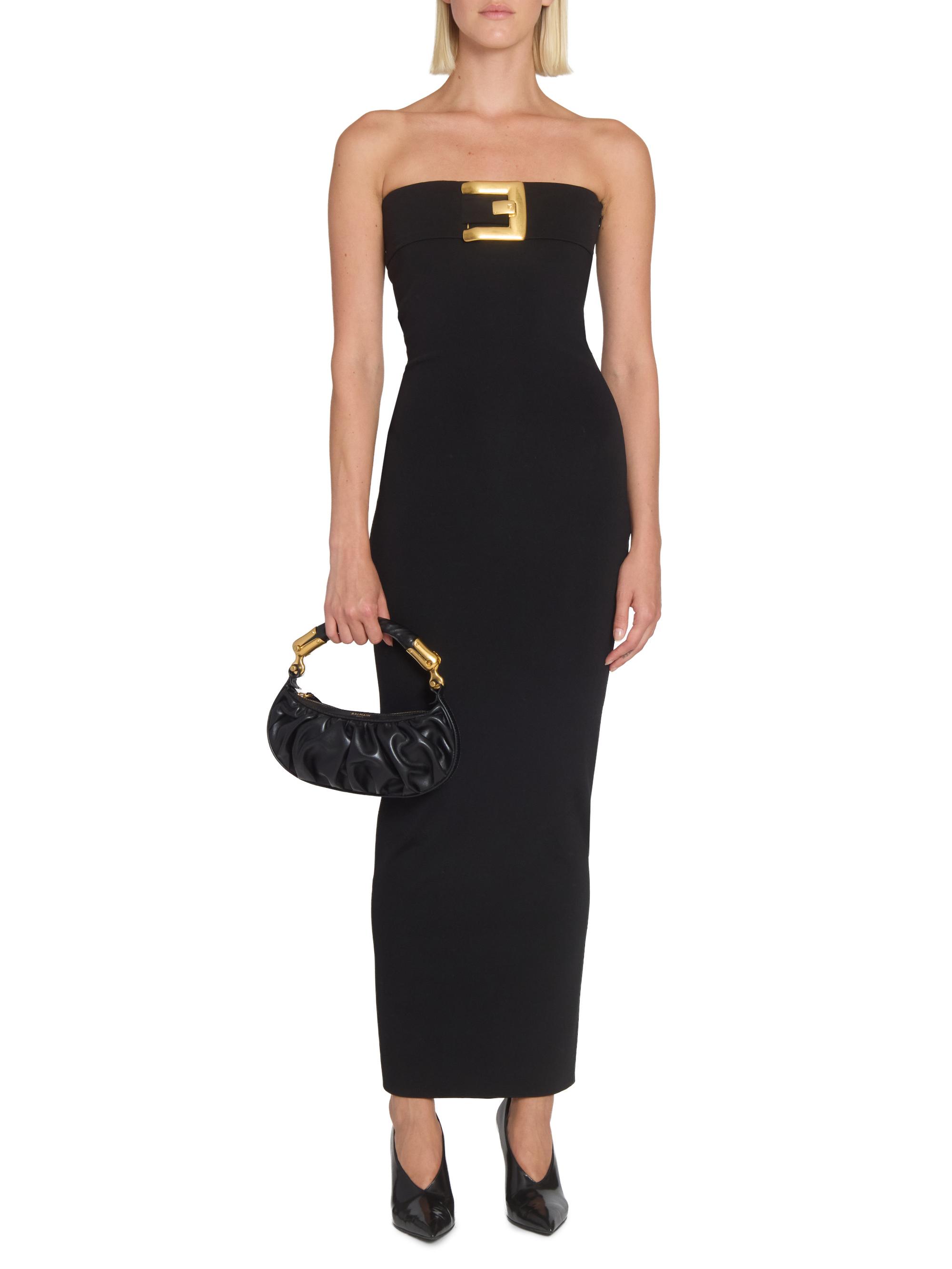 Balmain Mini Ebene Leather Top Handle Bag | Saks Fifth Avenue