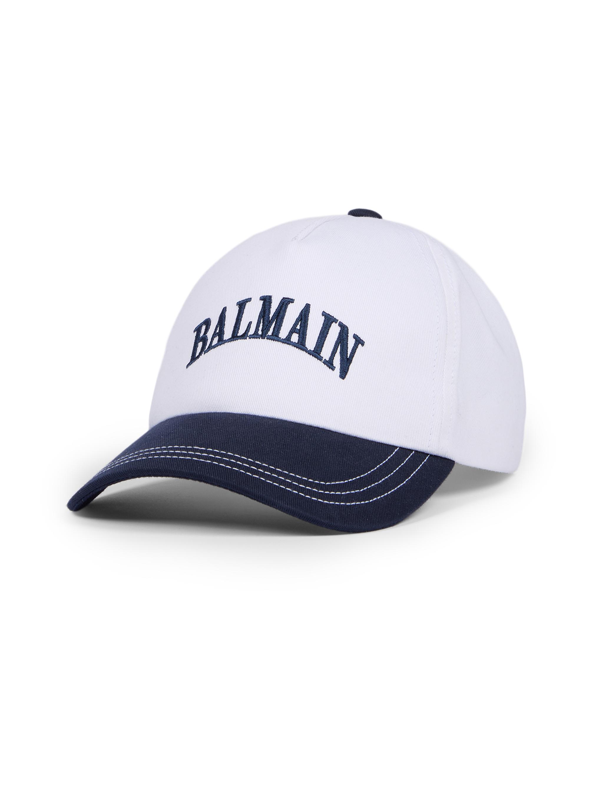 Balmain Two-Tone Embroidered-Logo Baseball Cap | Saks Fifth Avenue