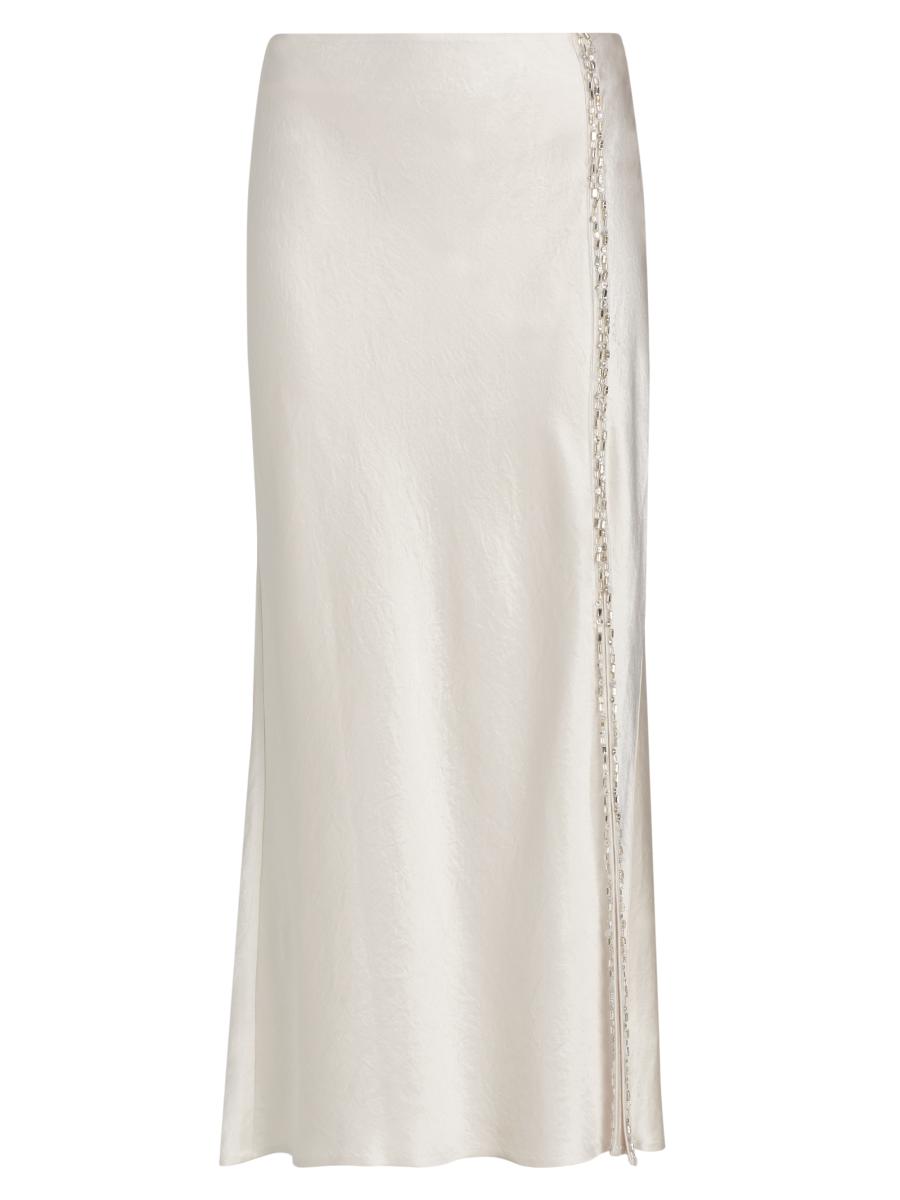 Jason Wu Collection Embellished Washed-Twill Bias Midi-Skirt | Saks ...
