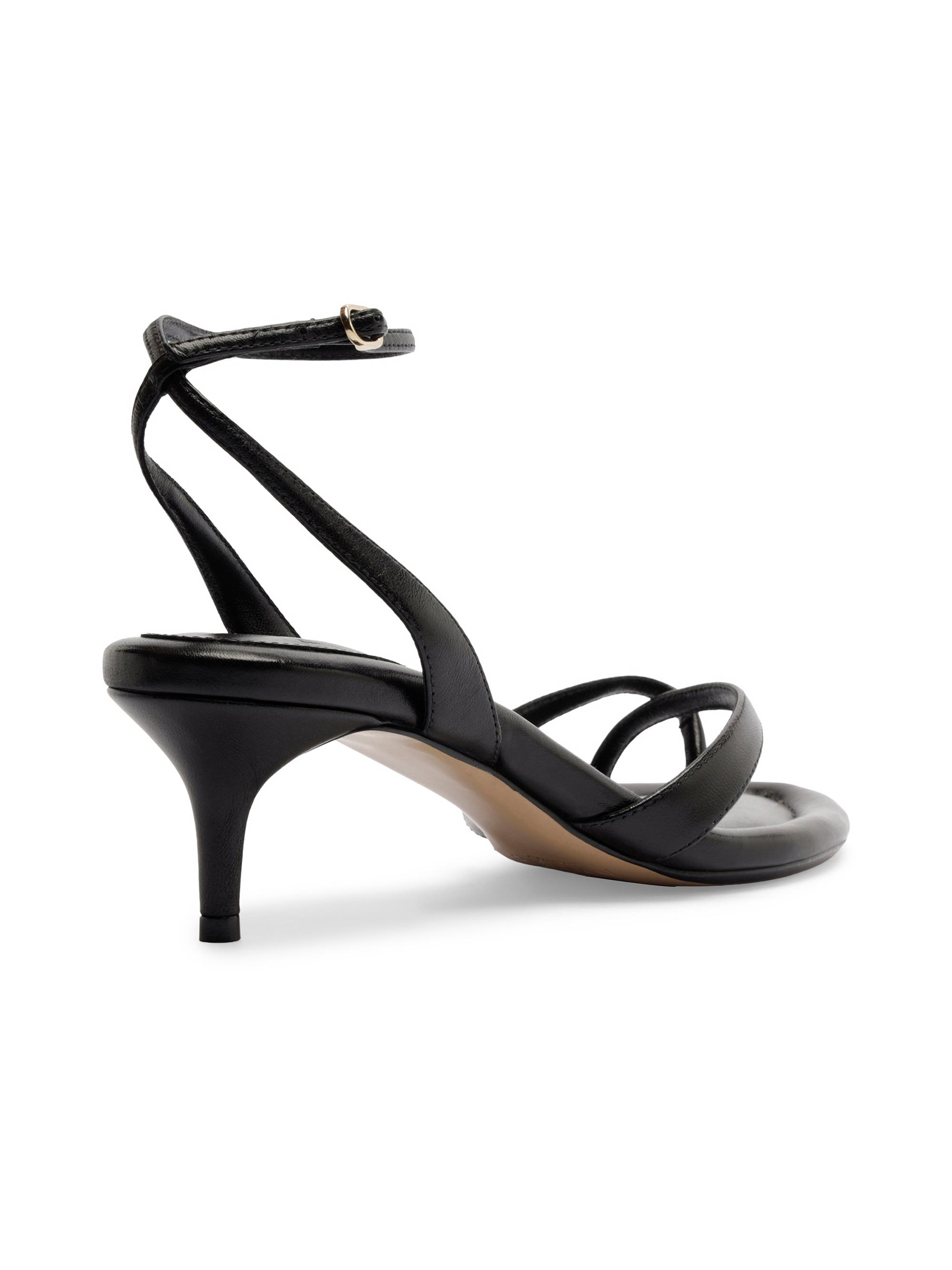 Alexandre Birman Nelly 50MM Leather Kitten-Heel Sandals | Saks Fifth Avenue