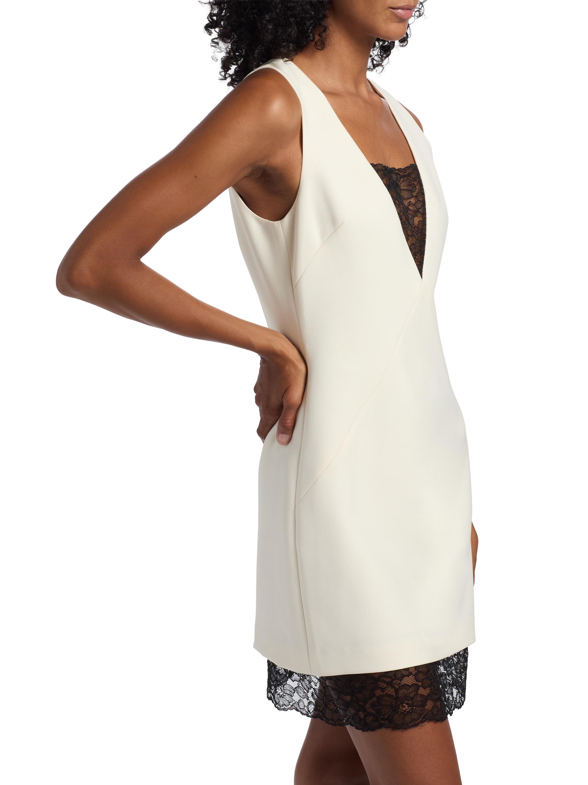 Toccin Helena Lace-Accented Minidress | Saks Fifth Avenue