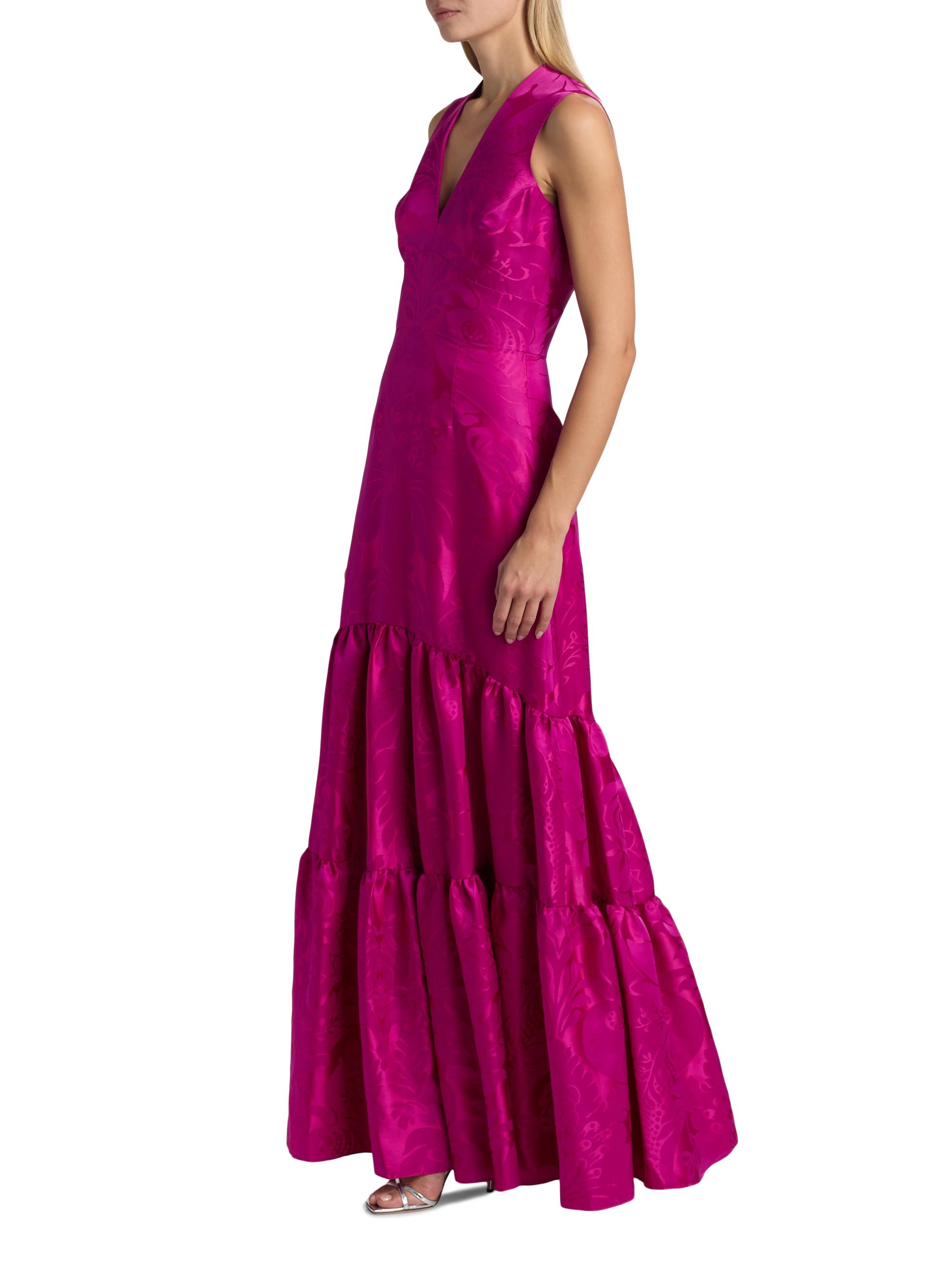 SACHIN BABI Cella Floral Damask A-Line Gown | Saks Fifth Avenue