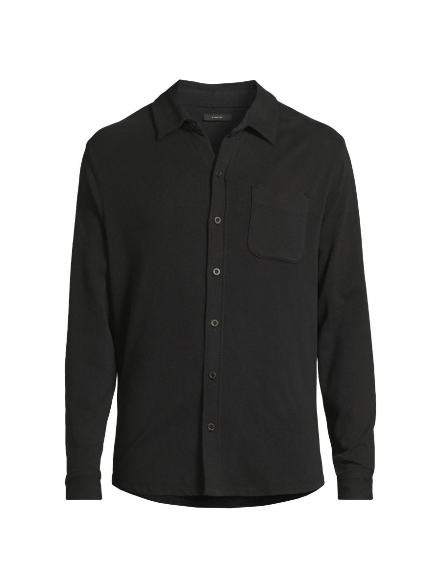 Vince Solid Knit Shirt | Saks Fifth Avenue