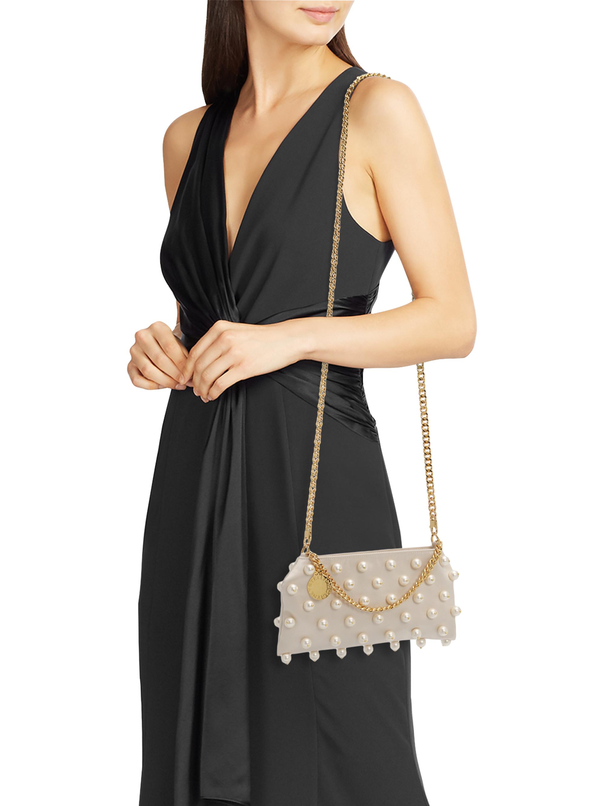 Stella McCartney Mini Falabella Studded Shoulder Bag | Saks Fifth Avenue