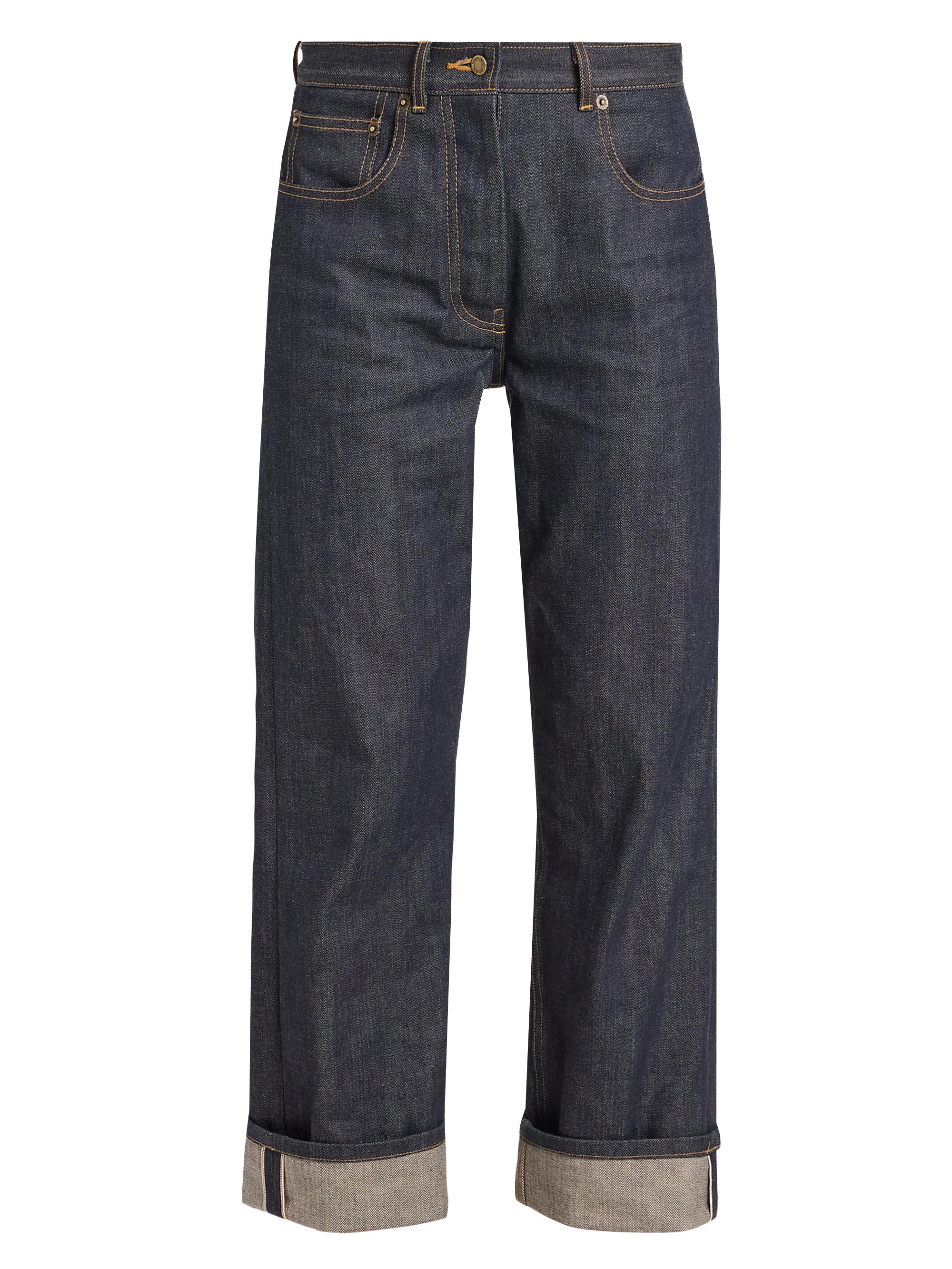 Thom Browne Cropped Straight-Leg Jeans | Saks Fifth Avenue