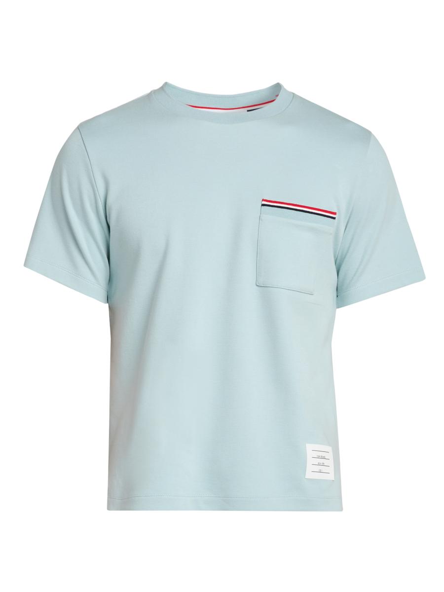 Thom Browne Patch-Pocket Cotton T-Shirt | Saks Fifth Avenue