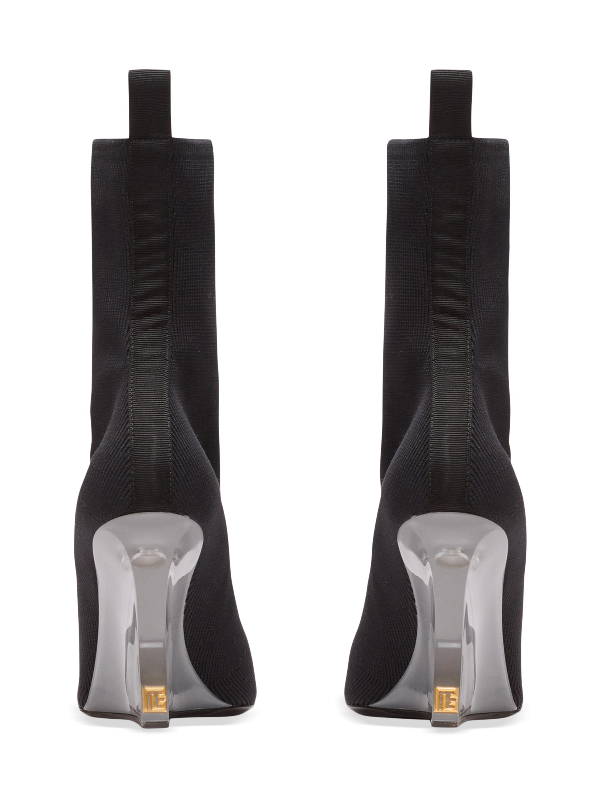 Balmain 95MM Knit Ankle Wedge-Boots | Saks Fifth Avenue