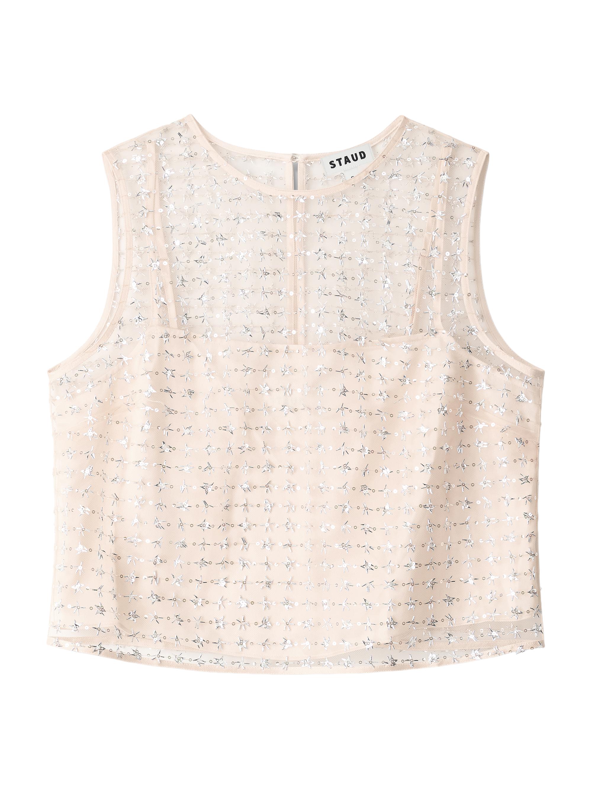 Staud Seraphina Metallic Top | Saks Fifth Avenue