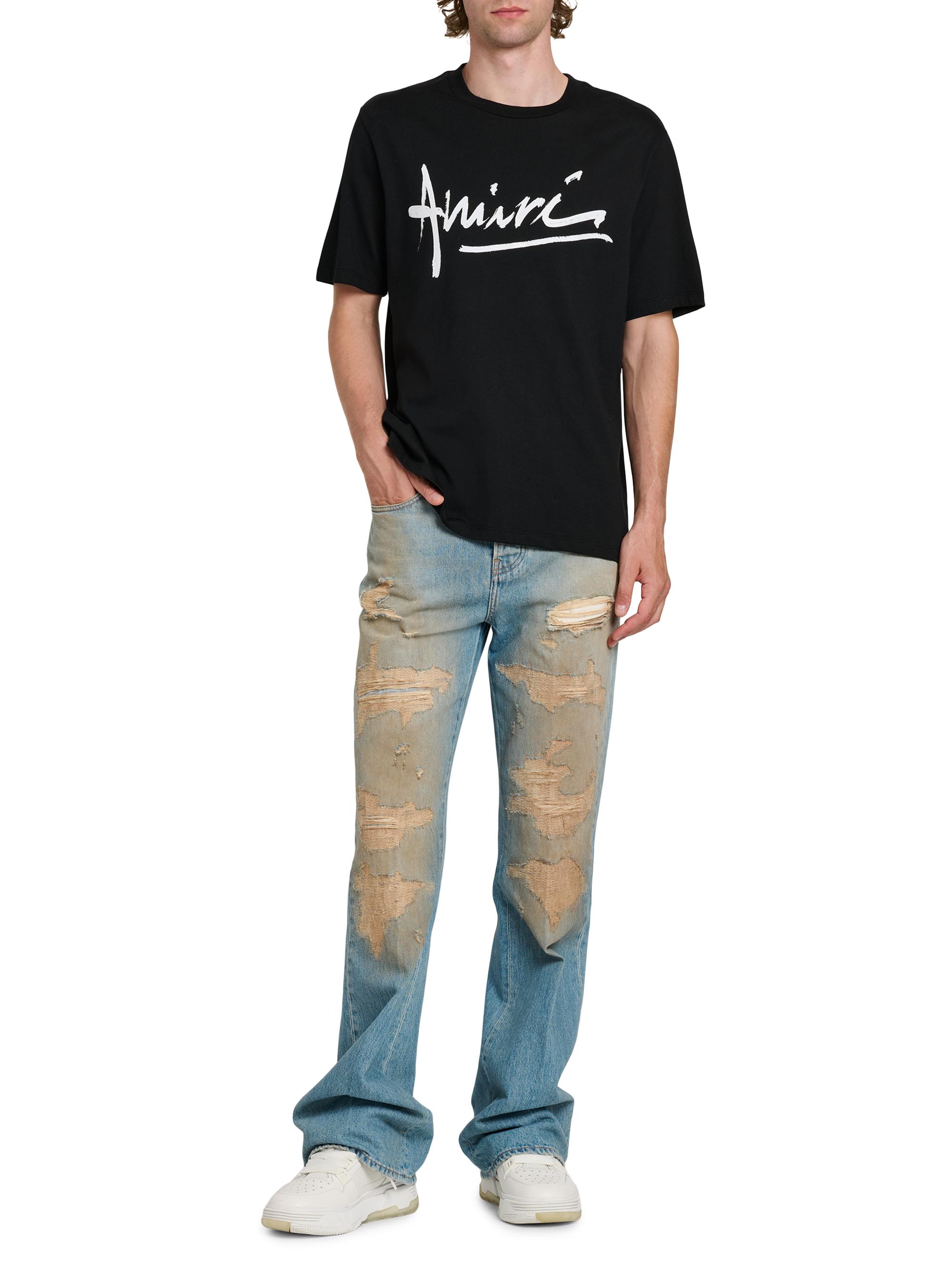 Amiri Amiri Script Cotton Crewneck T-Shirt | Saks Fifth Avenue