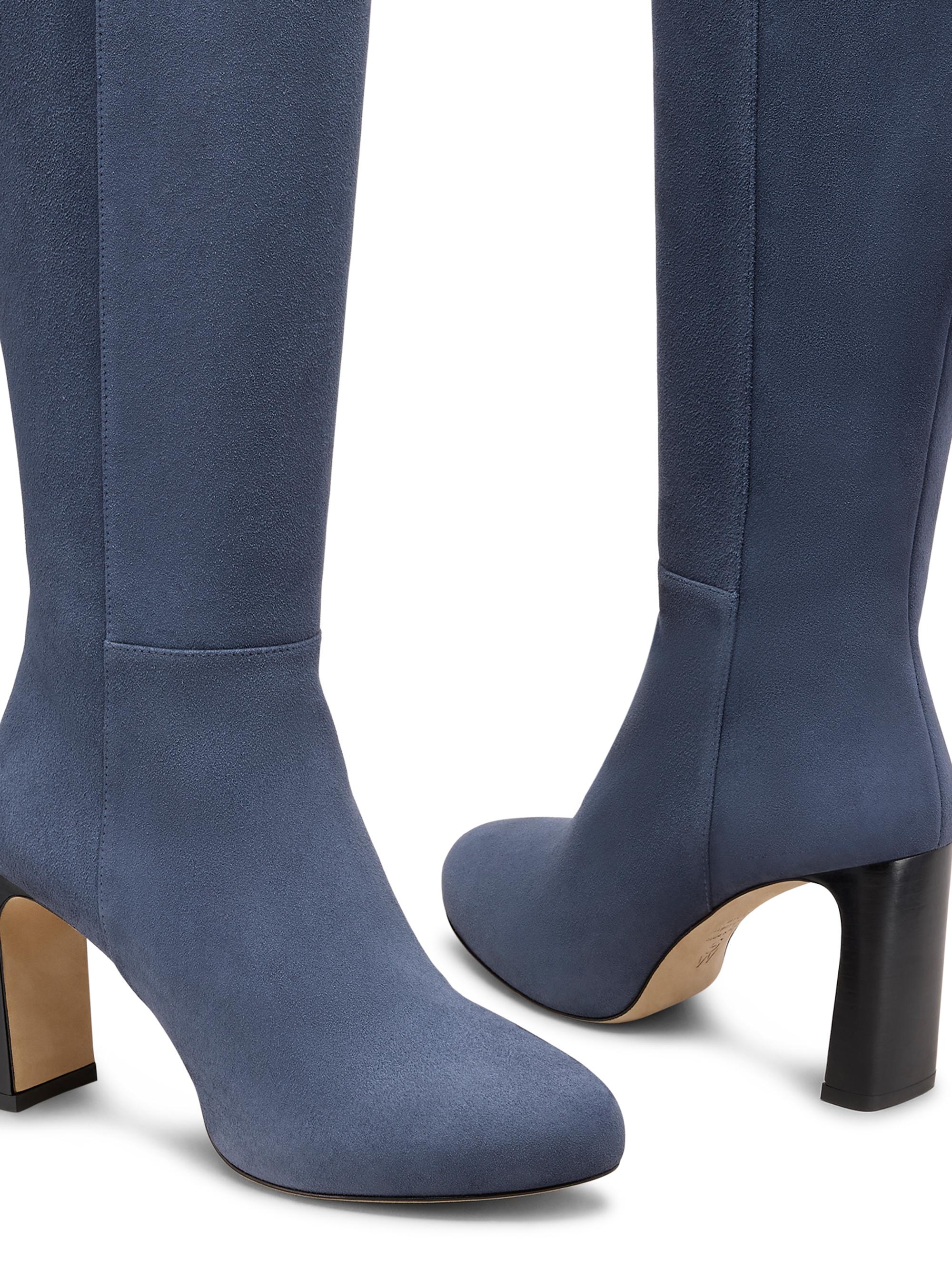 Stuart Weitzman Babette 90MM Suede Platform Boots | Saks Fifth Avenue
