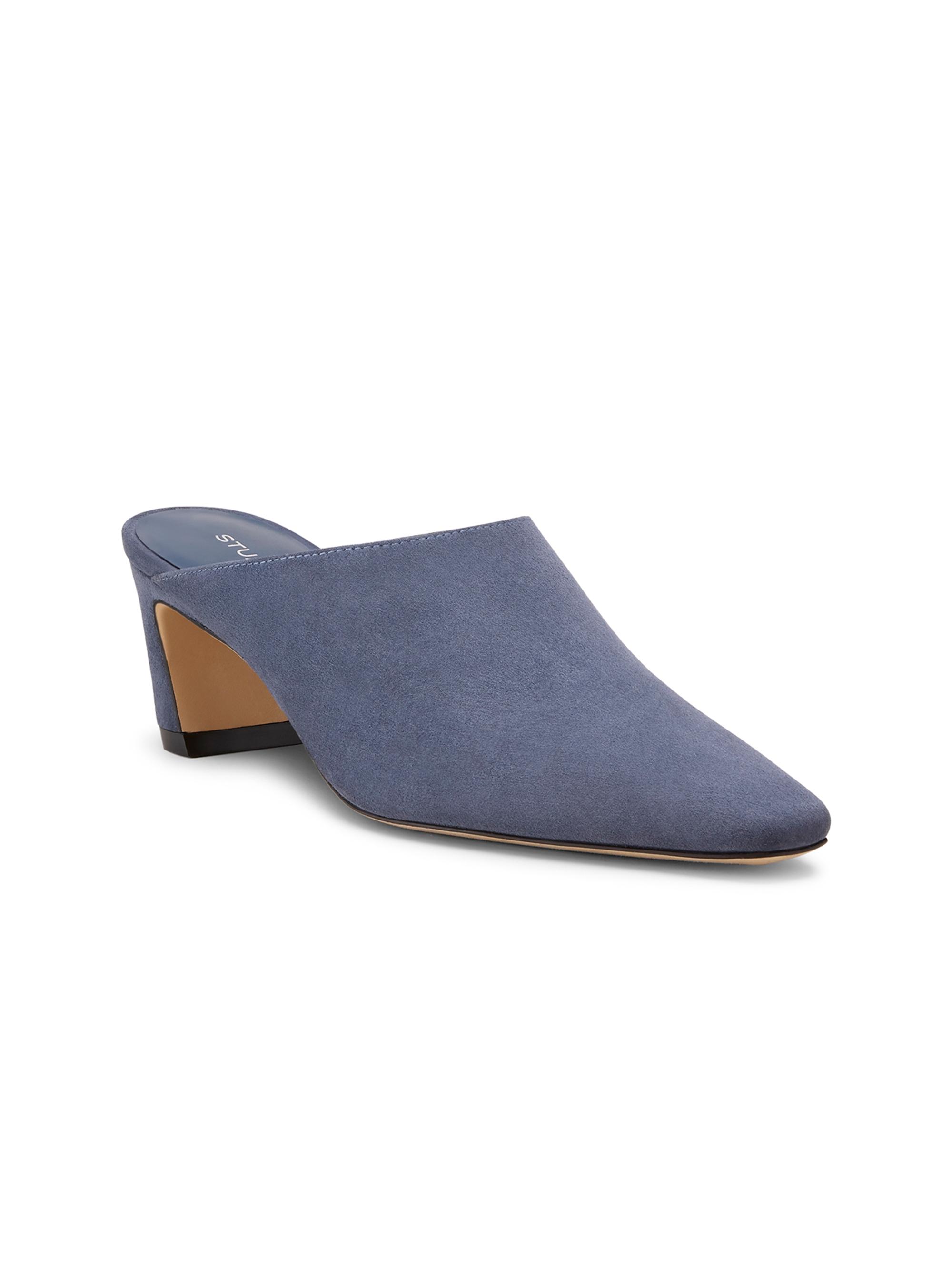 Stuart Weitzman Stassi 50MM Suede Mules | Saks Fifth Avenue