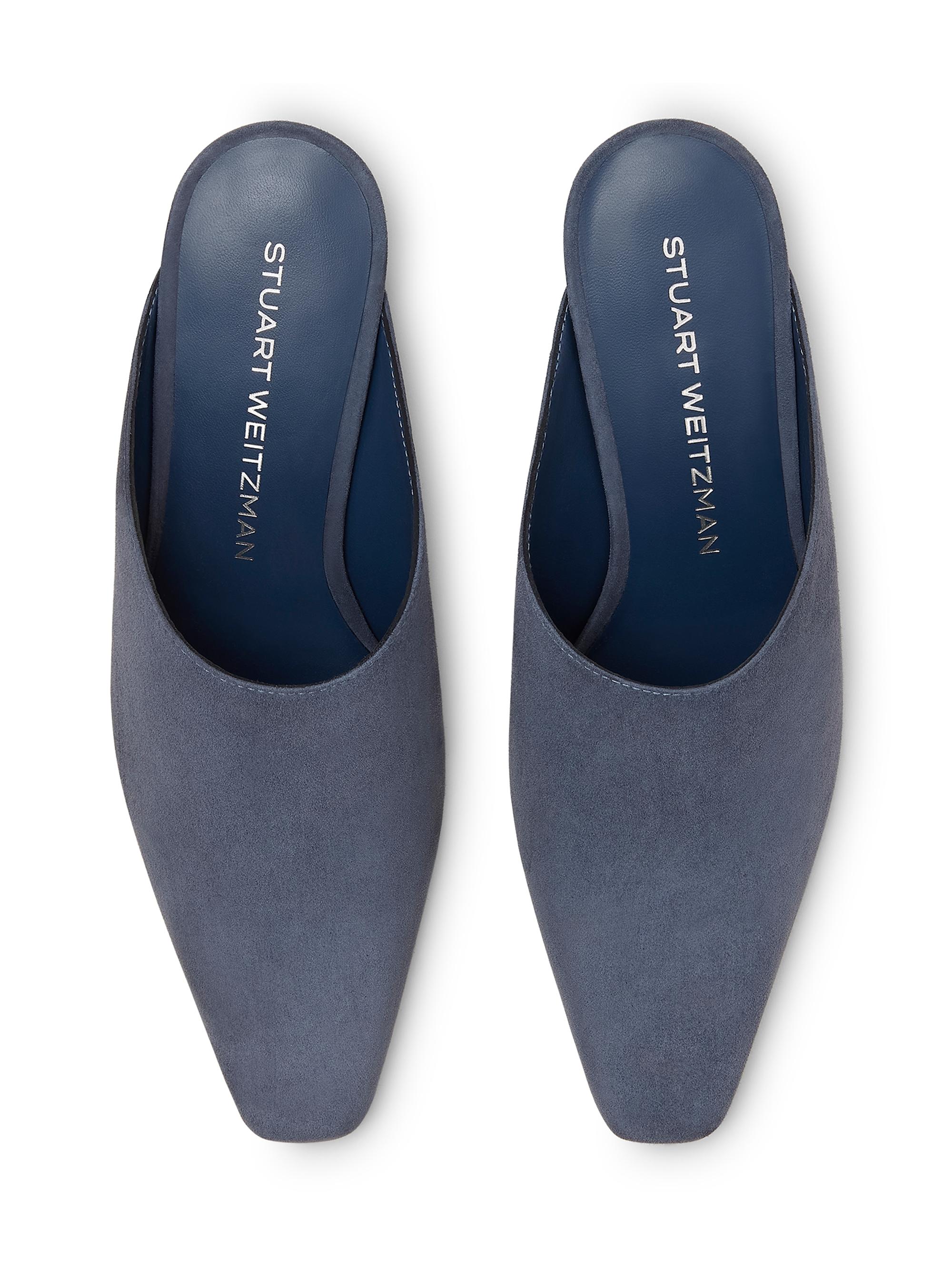 Stuart Weitzman Stassi 50MM Suede Mules | Saks Fifth Avenue