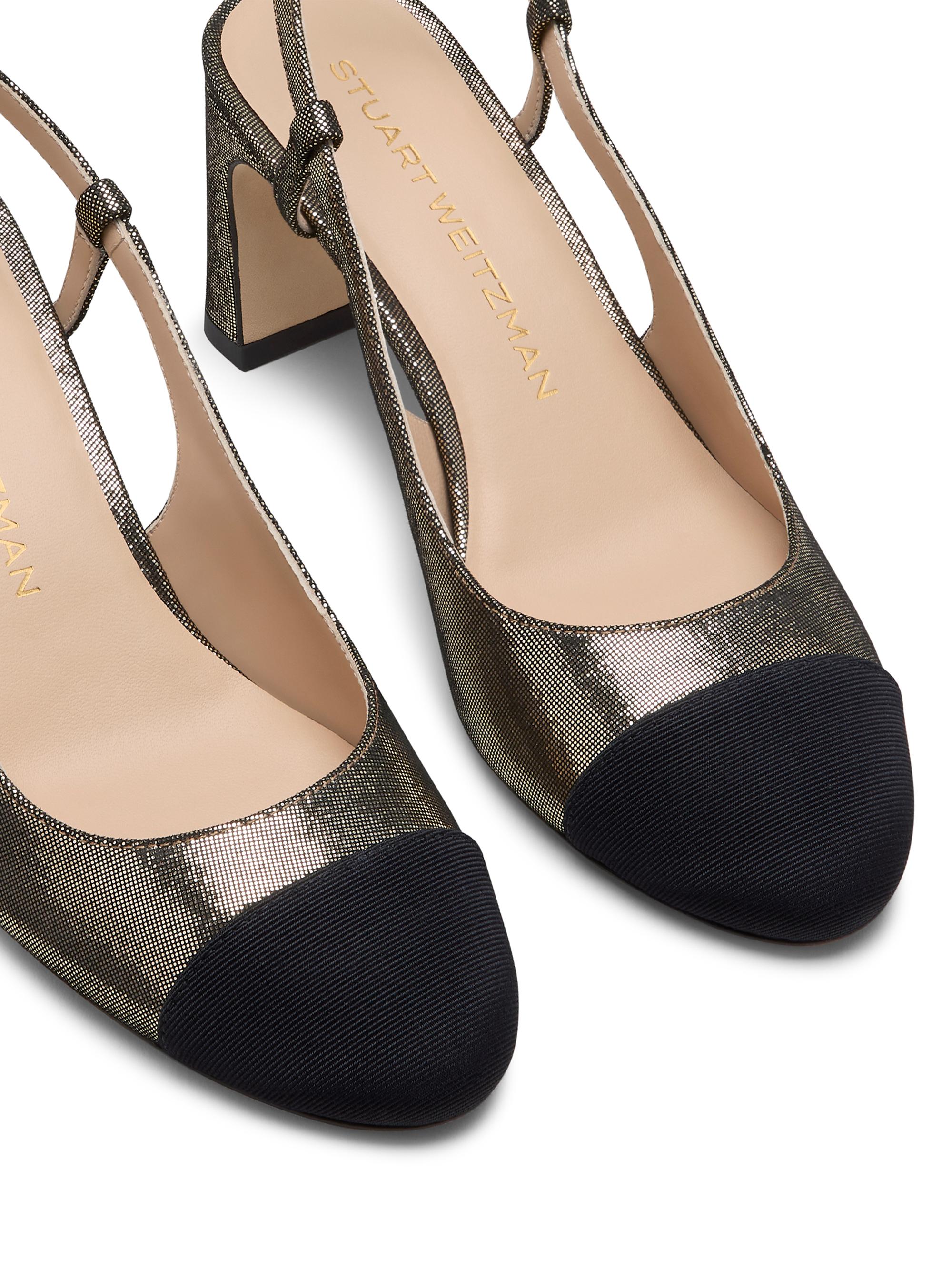 Stuart Weitzman Babette 60MM Cap-Toe Slingback Pumps | Saks Fifth Avenue