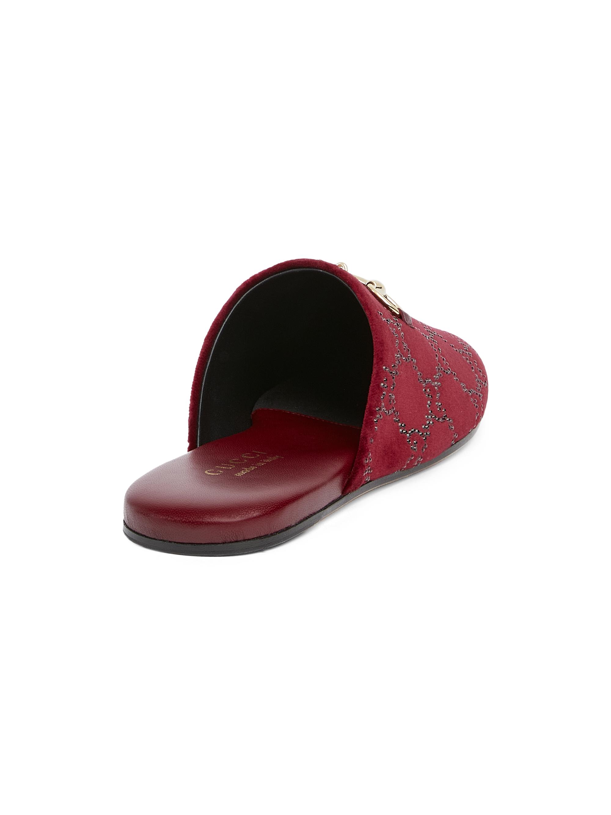 Gucci Lucy Horsebit Velvet Mules | Saks Fifth Avenue