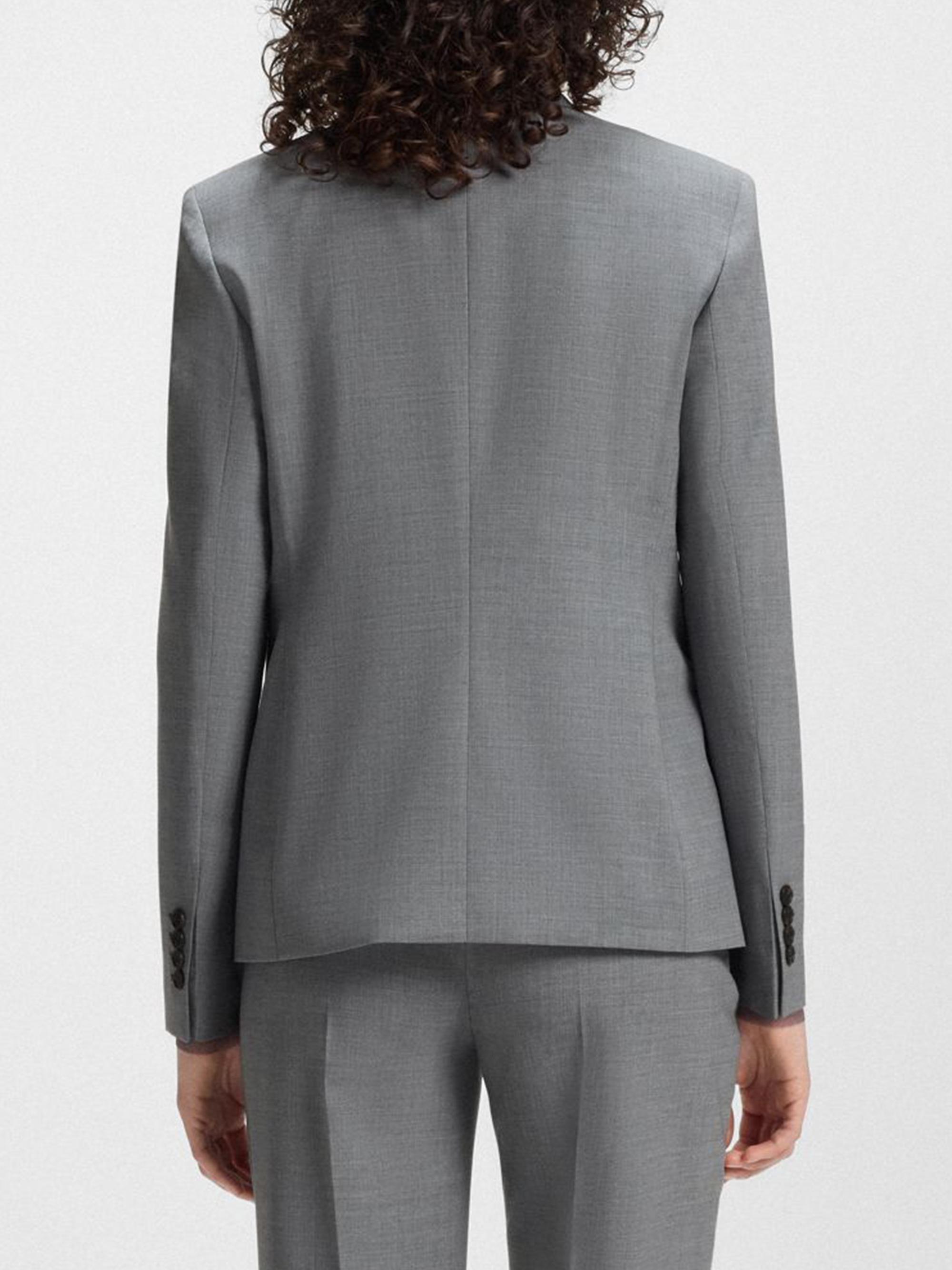 BOSS Regular-Fit Blazer in Melange Virgin Wool | Saks Fifth Avenue