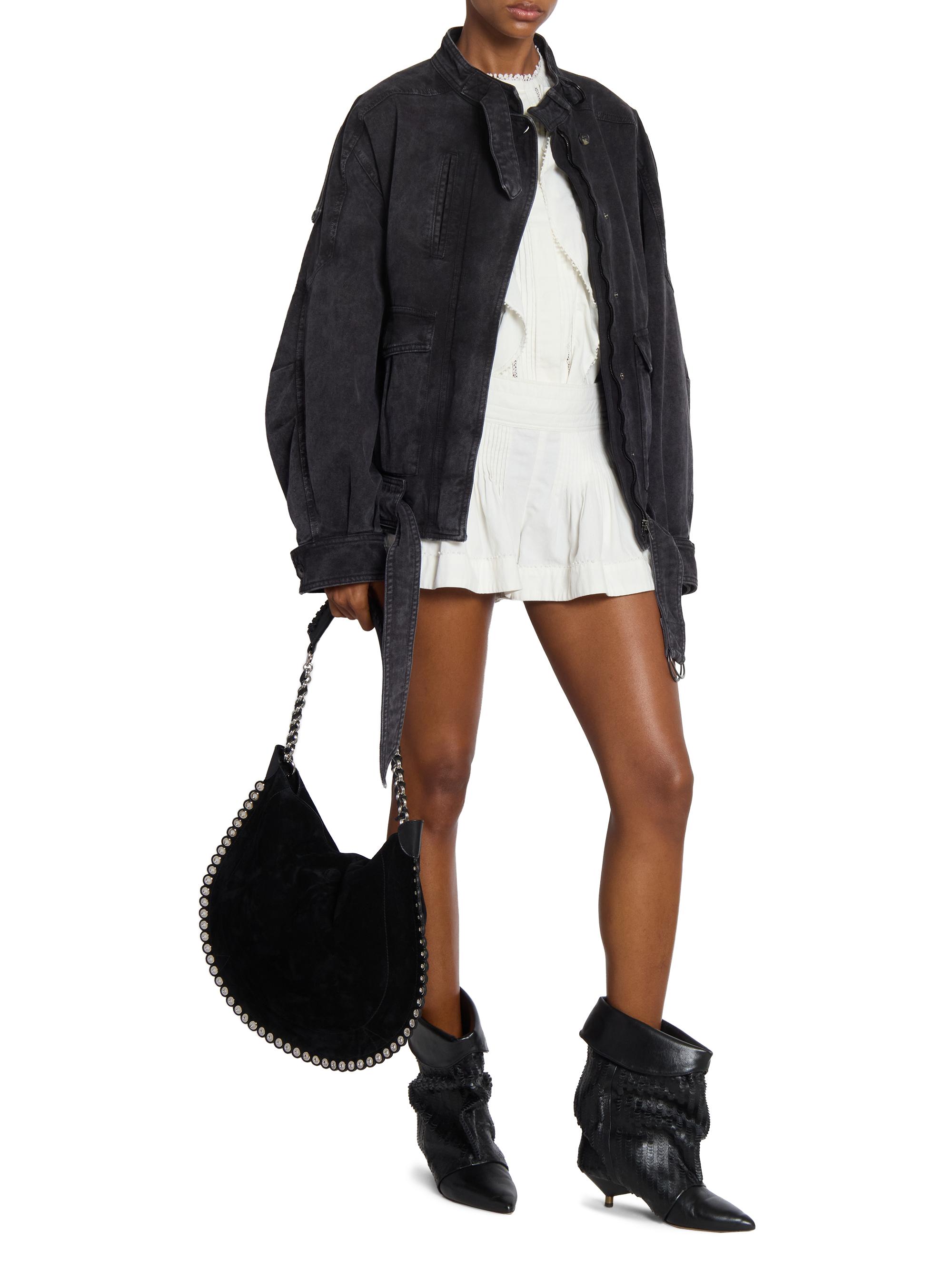 Isabel Marant Oskan Eyelet-Trim Suede Hobo Bag | Saks Fifth Avenue