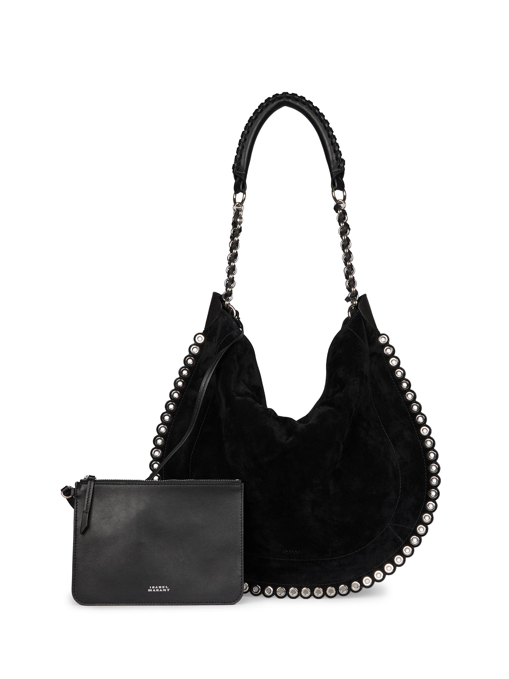 Isabel Marant Oskan Eyelet-Trim Suede Hobo Bag | Saks Fifth Avenue