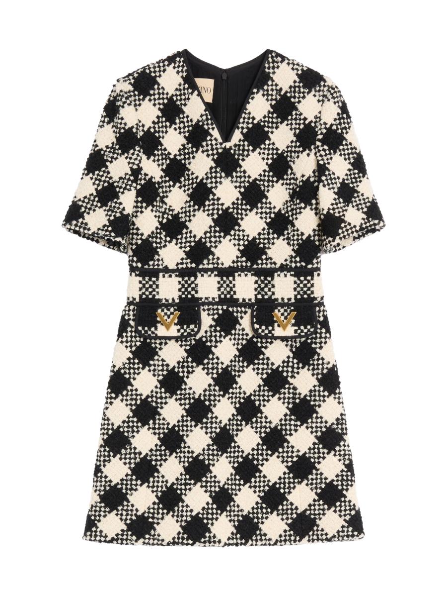 Valentino Garavani Damier Tweed Dress | Saks Fifth Avenue