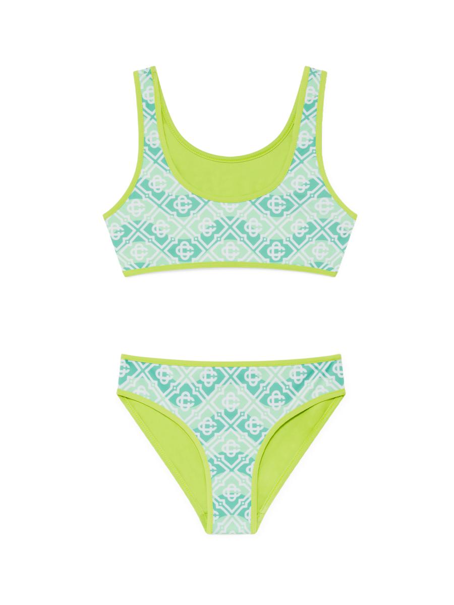 Casablanca Little Girl's & Girl's Wavy Monogram Bikini | Saks Fifth Avenue