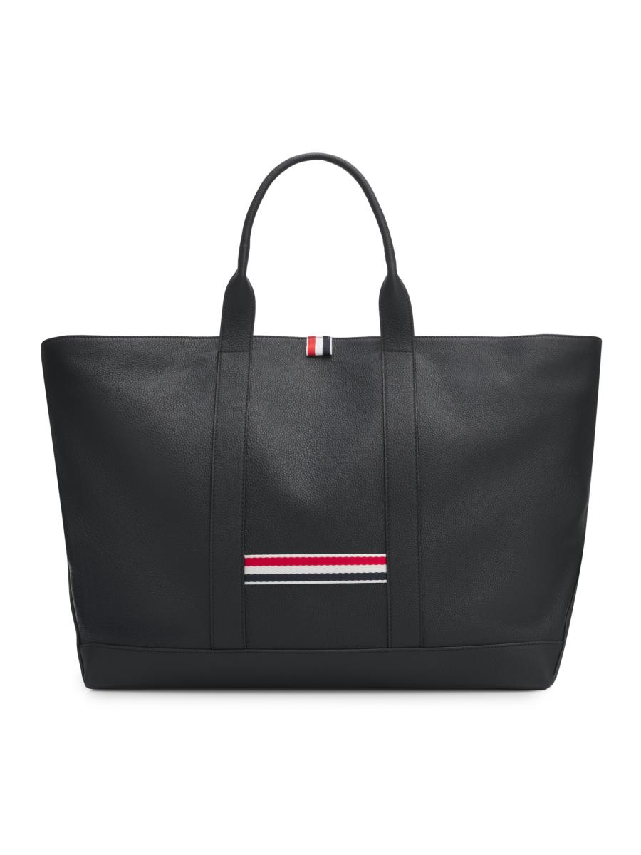 Thom Browne Medium Tool Soft Pebble Leather Tote Bag | Saks Fifth Avenue