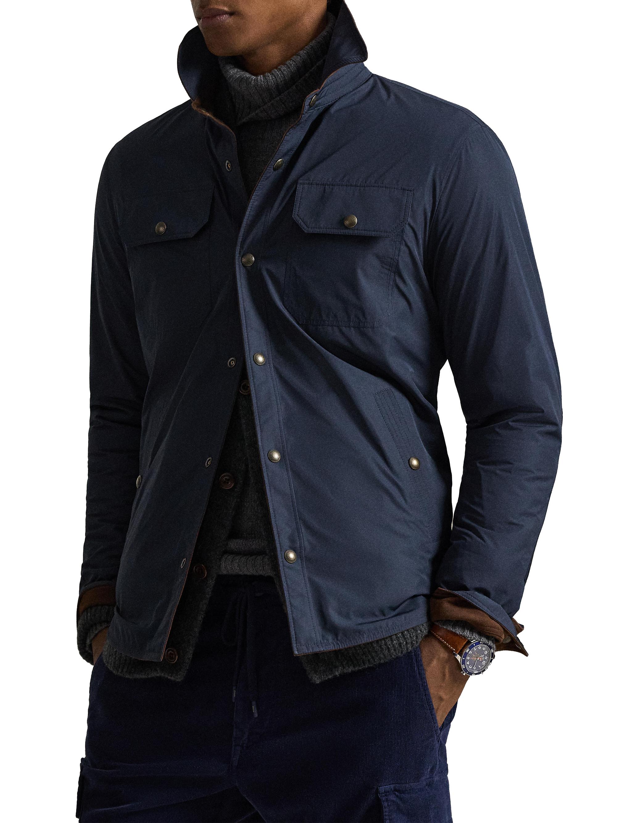 Polo Ralph Lauren Reversible Suede Shirt Jacket | Saks Fifth Avenue
