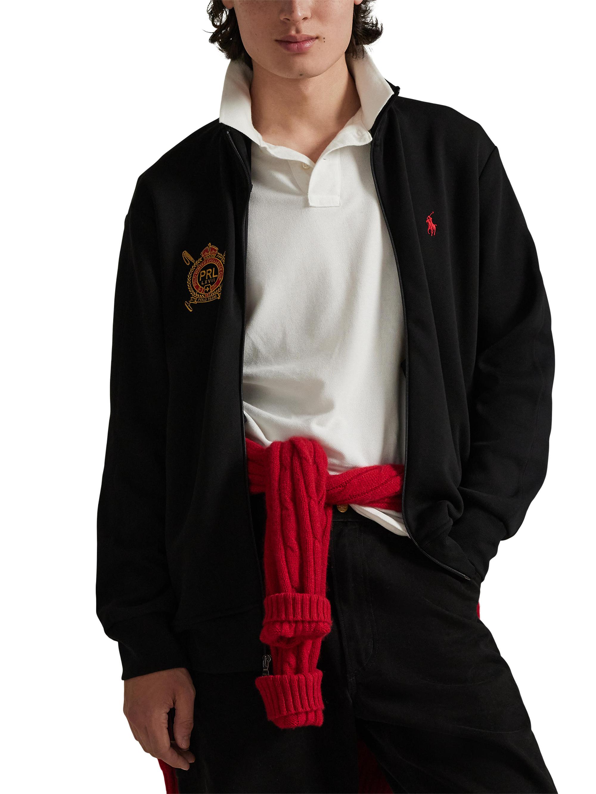 Polo Ralph Lauren Embroidered Logo Crest Cotton Sweater | Saks Fifth Avenue