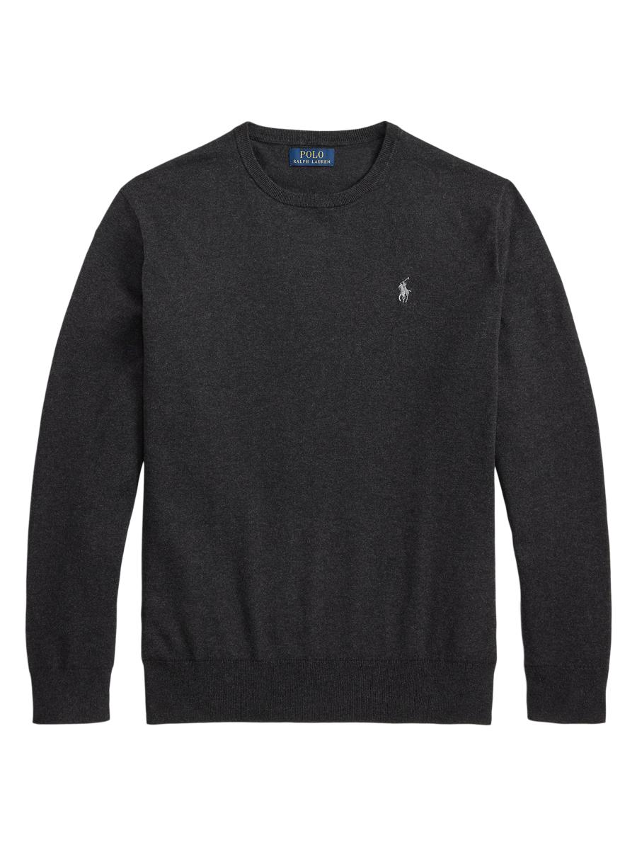 Polo Ralph Lauren Embroidered Logo Cotton Crewneck Sweater | Saks Fifth ...