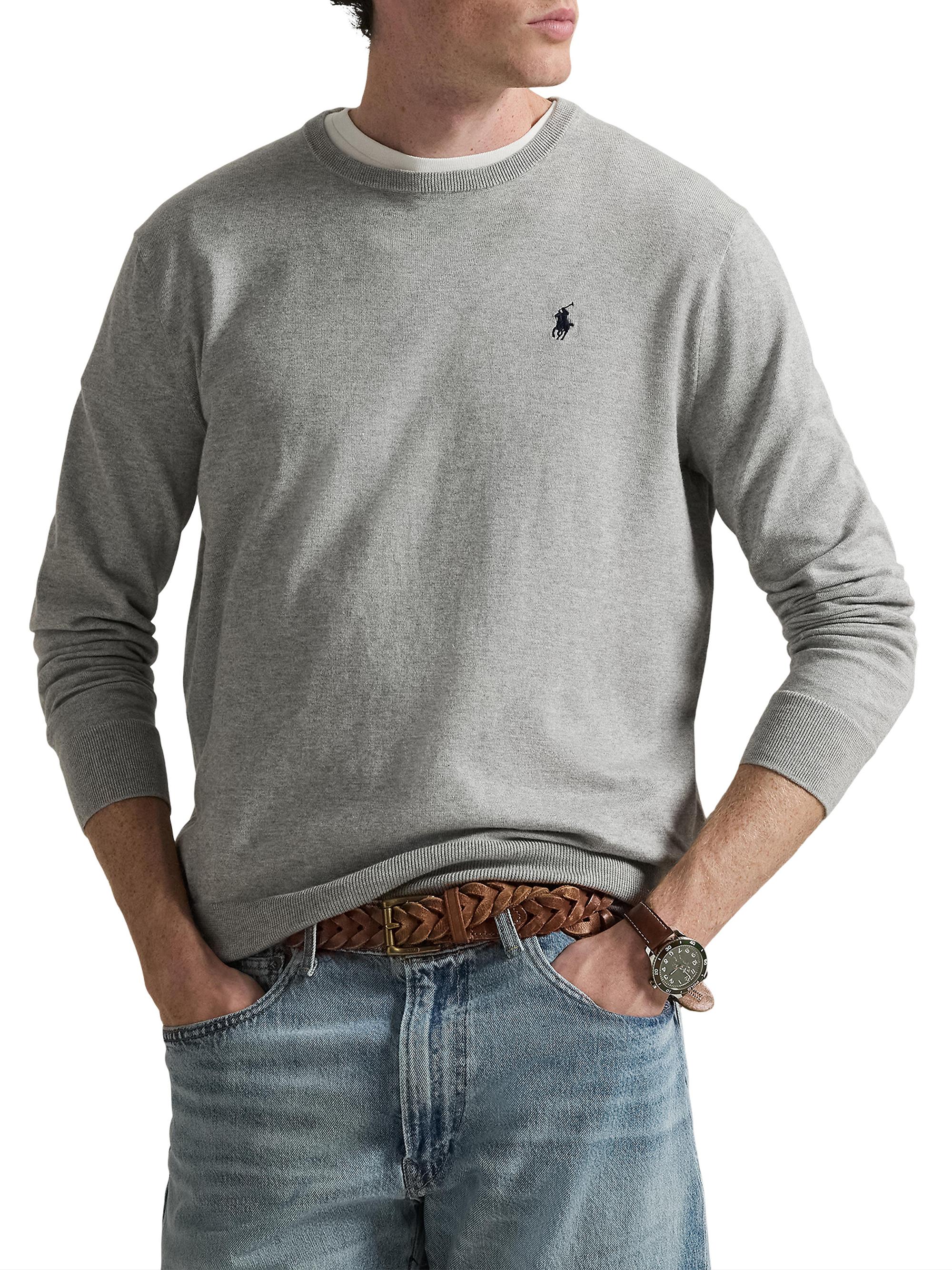 Polo Ralph Lauren Embroidered Logo Cotton Crewneck Sweater | Saks Fifth ...