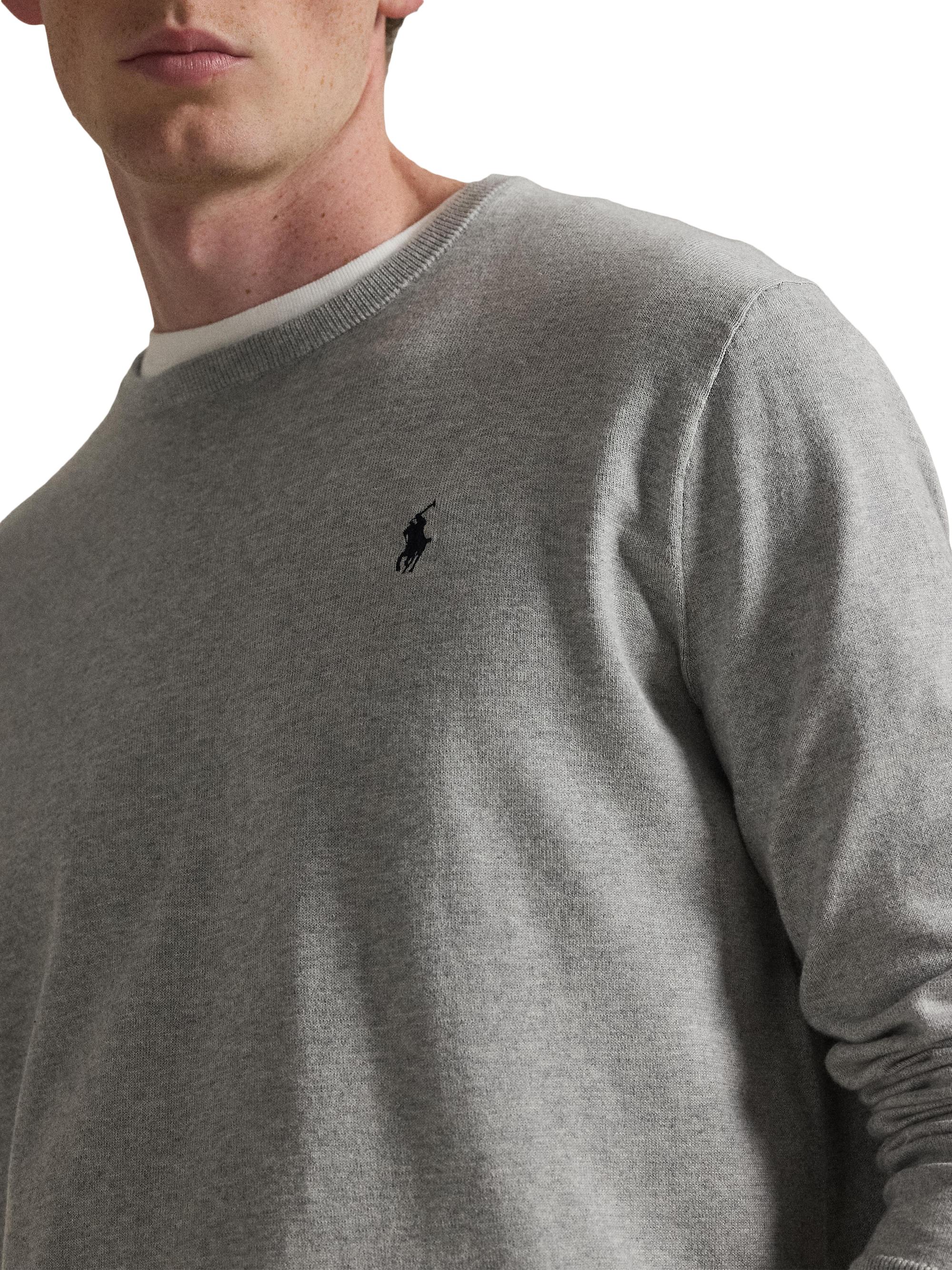 Polo Ralph Lauren Embroidered Logo Cotton Crewneck Sweater | Saks Fifth ...