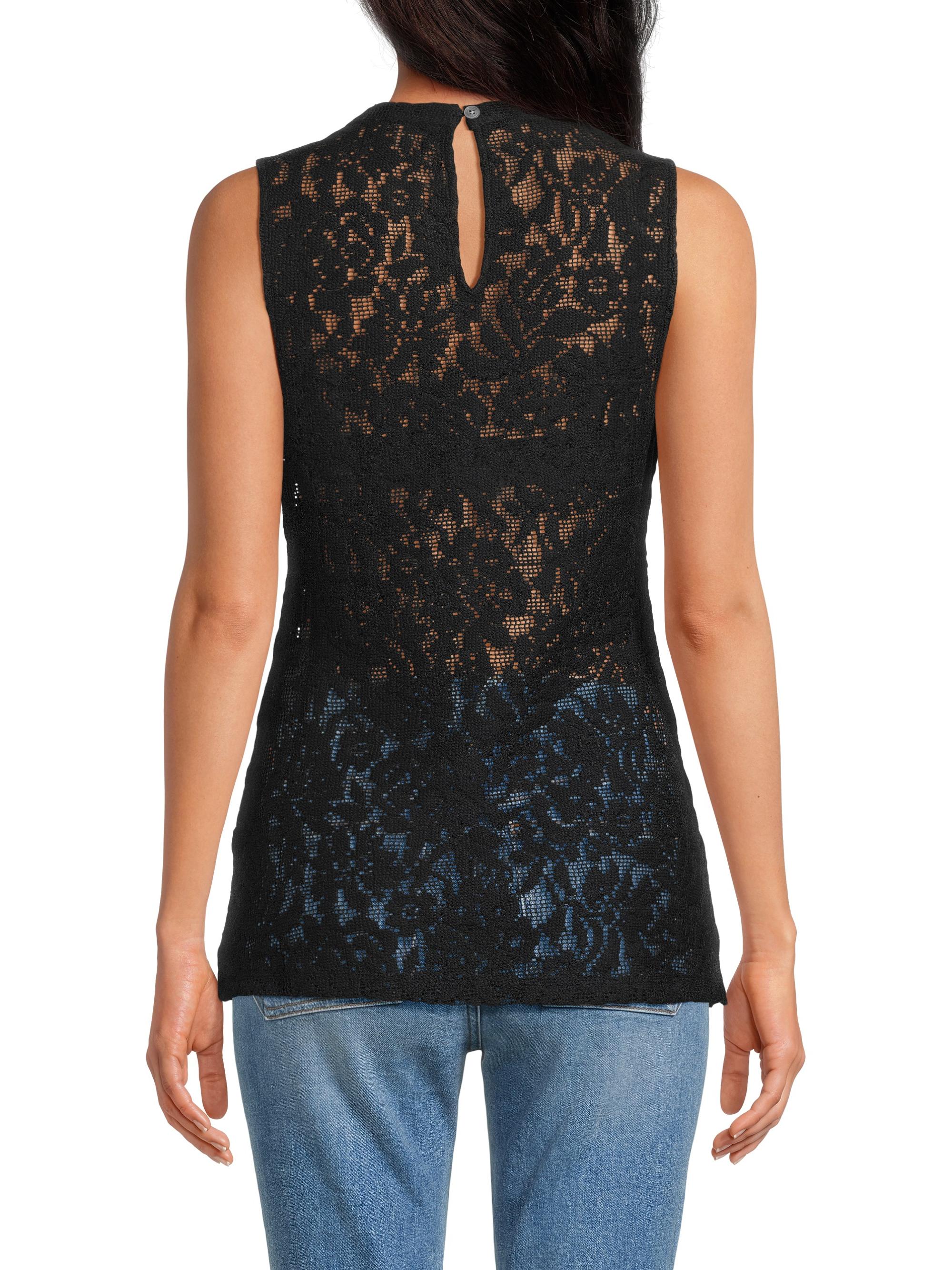 Veronica Beard Serenka Sleeveless Open-Lace Top | Saks Fifth Avenue