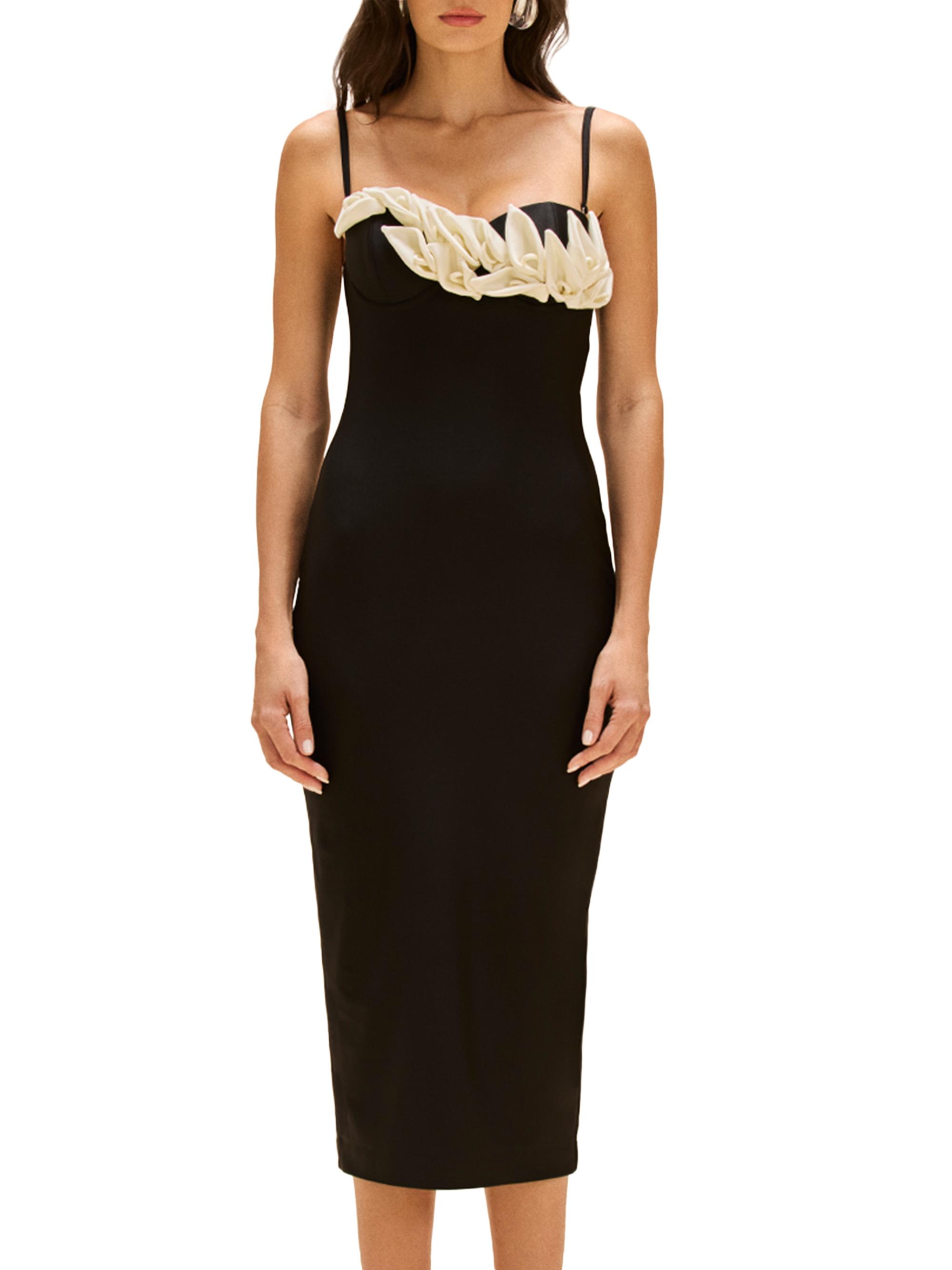 PatBO Selene Appliqué Midi-Dress | Saks Fifth Avenue