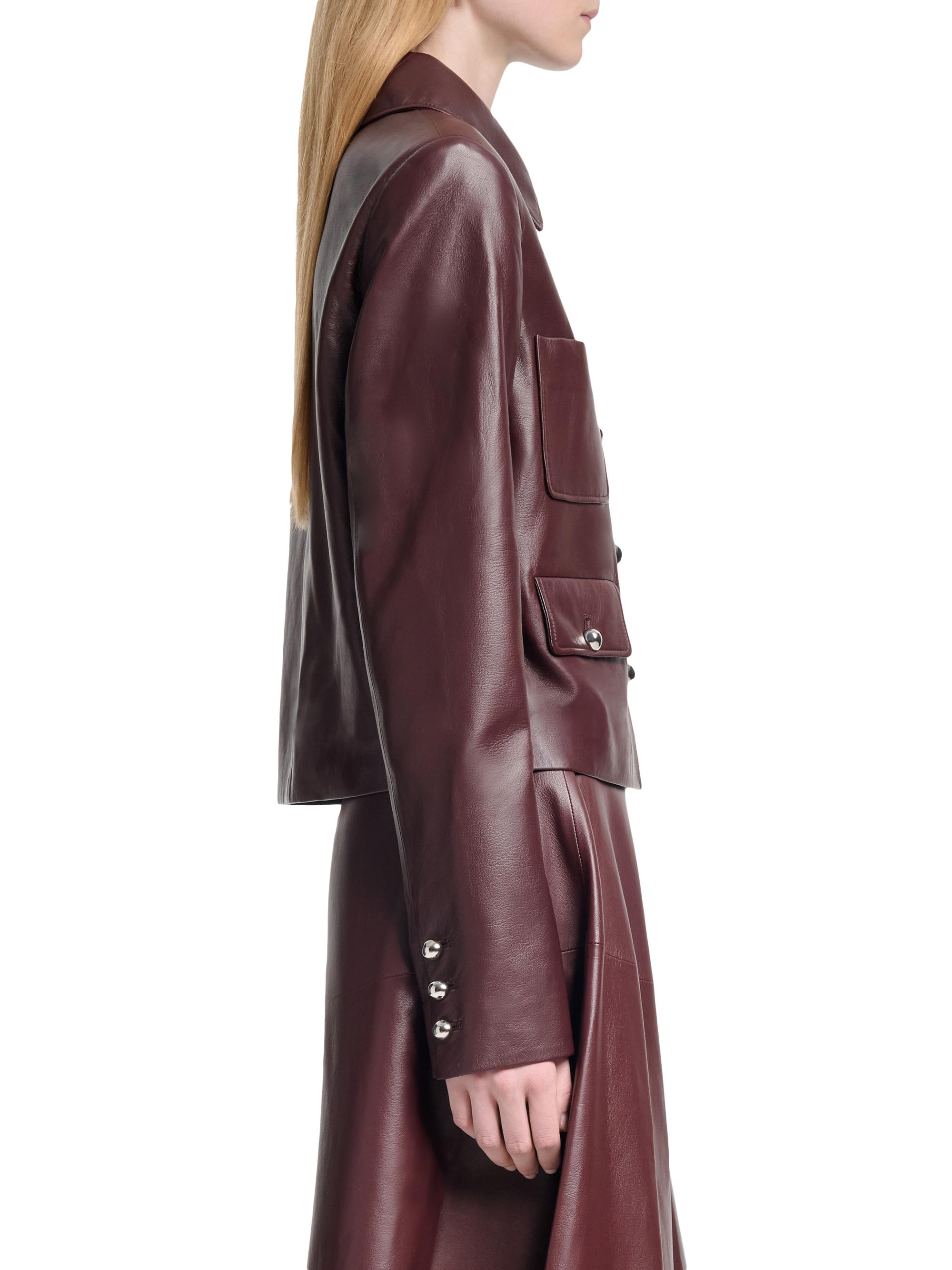 Altuzarra Astley Leather Crop Jacket | Saks Fifth Avenue