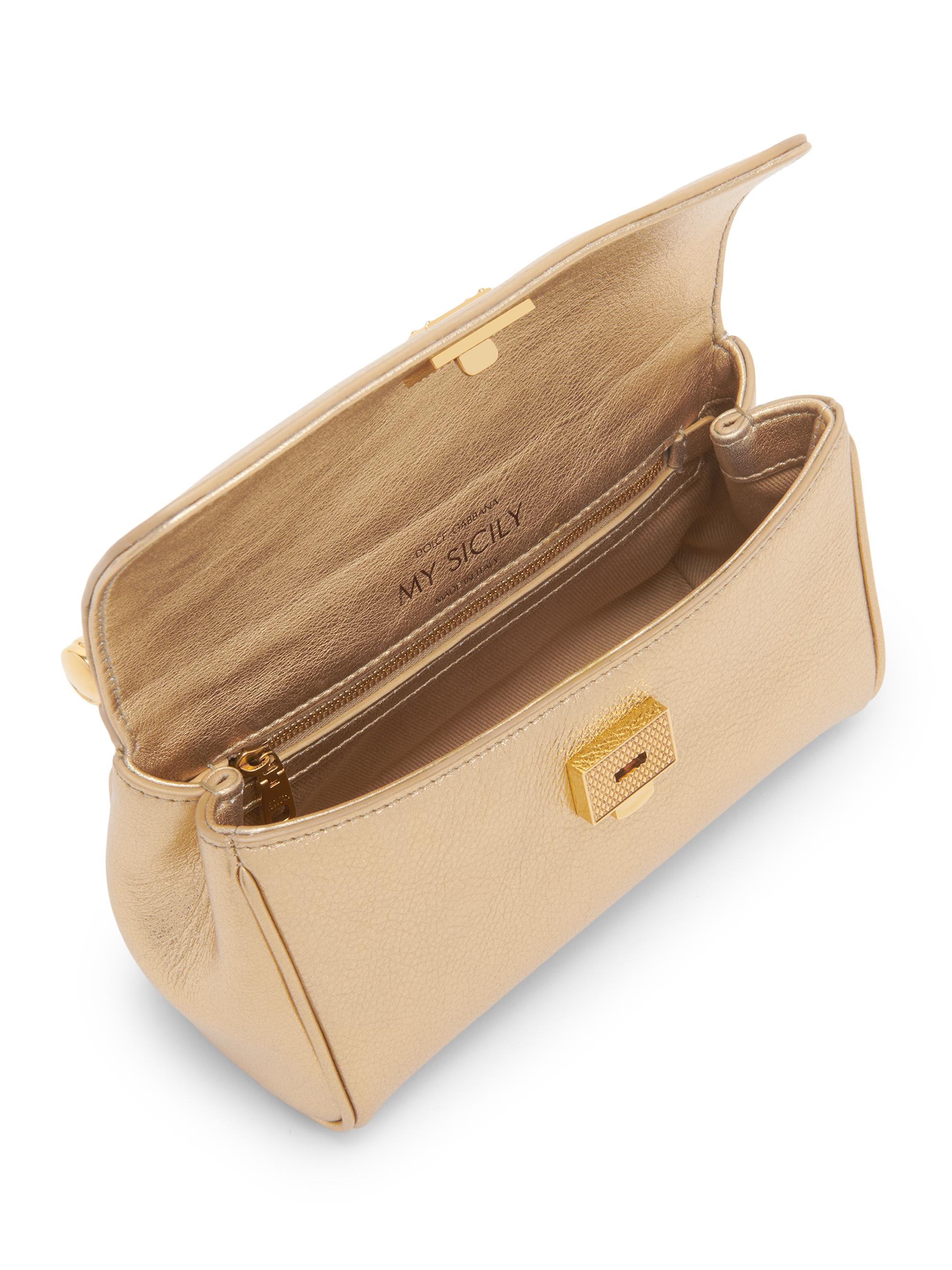 Dolce&Gabbana Logo Metallic Top Handle Bag | Saks Fifth Avenue