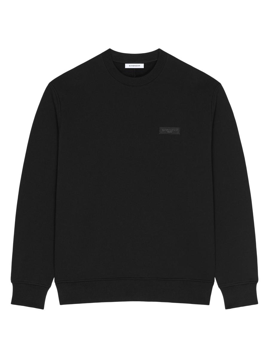 Givenchy Sweatshirt in Fleece with Paris Gros Grain | Saks Fifth Avenue
