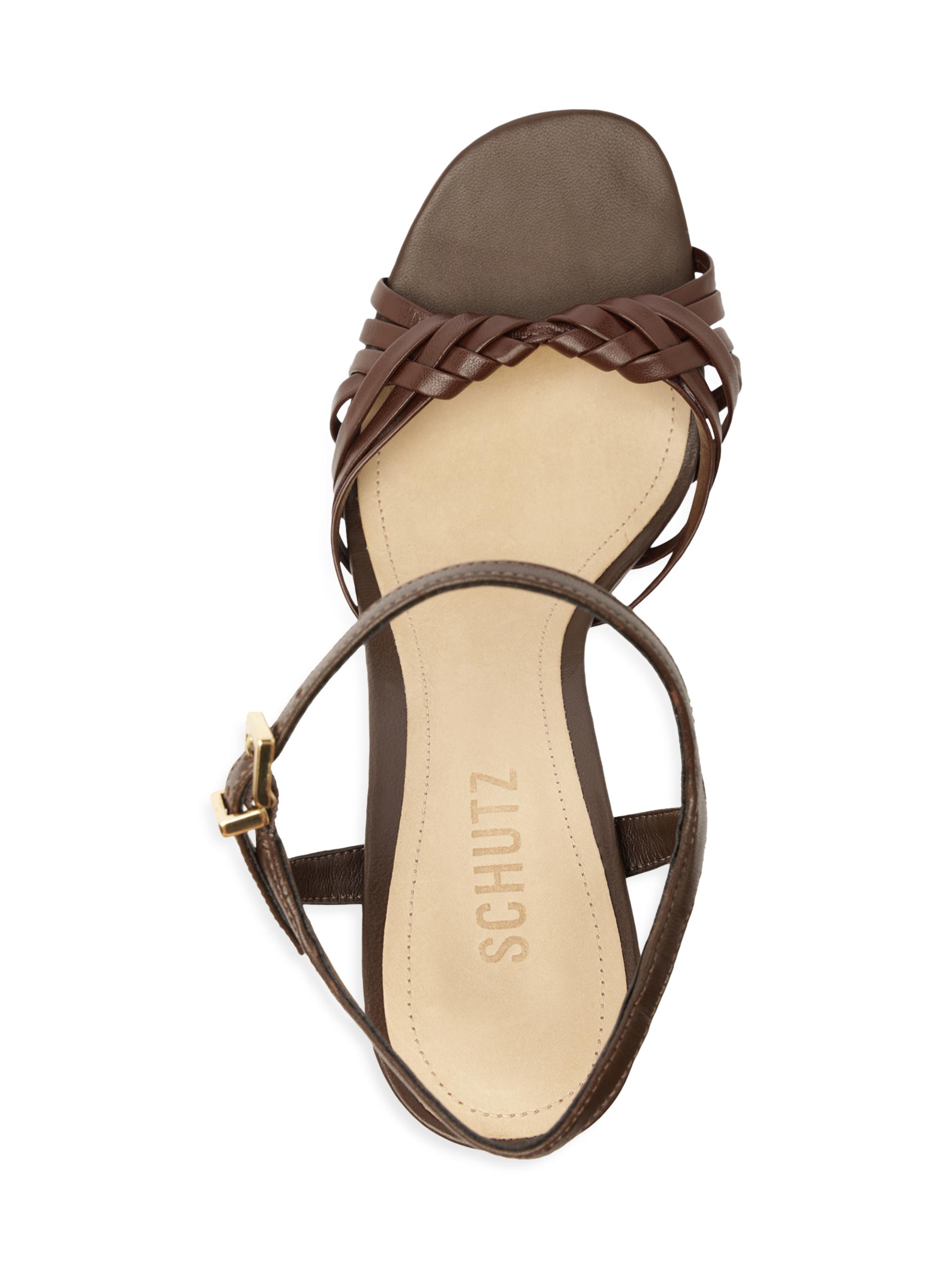 Schutz Tara 130MM Leather Platform Sandals | Saks Fifth Avenue
