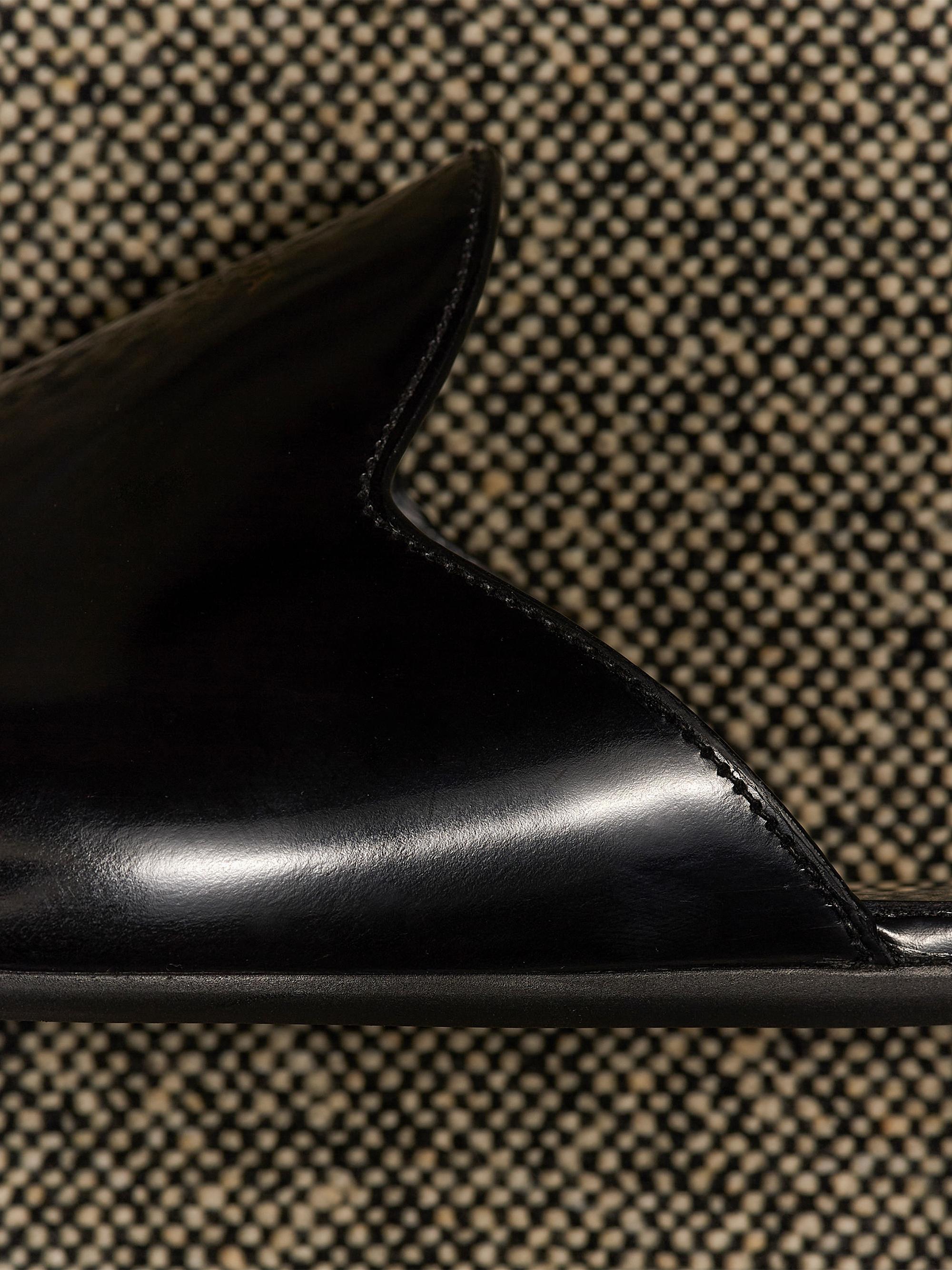 Prada Brushed Leather Slippers | Saks Fifth Avenue
