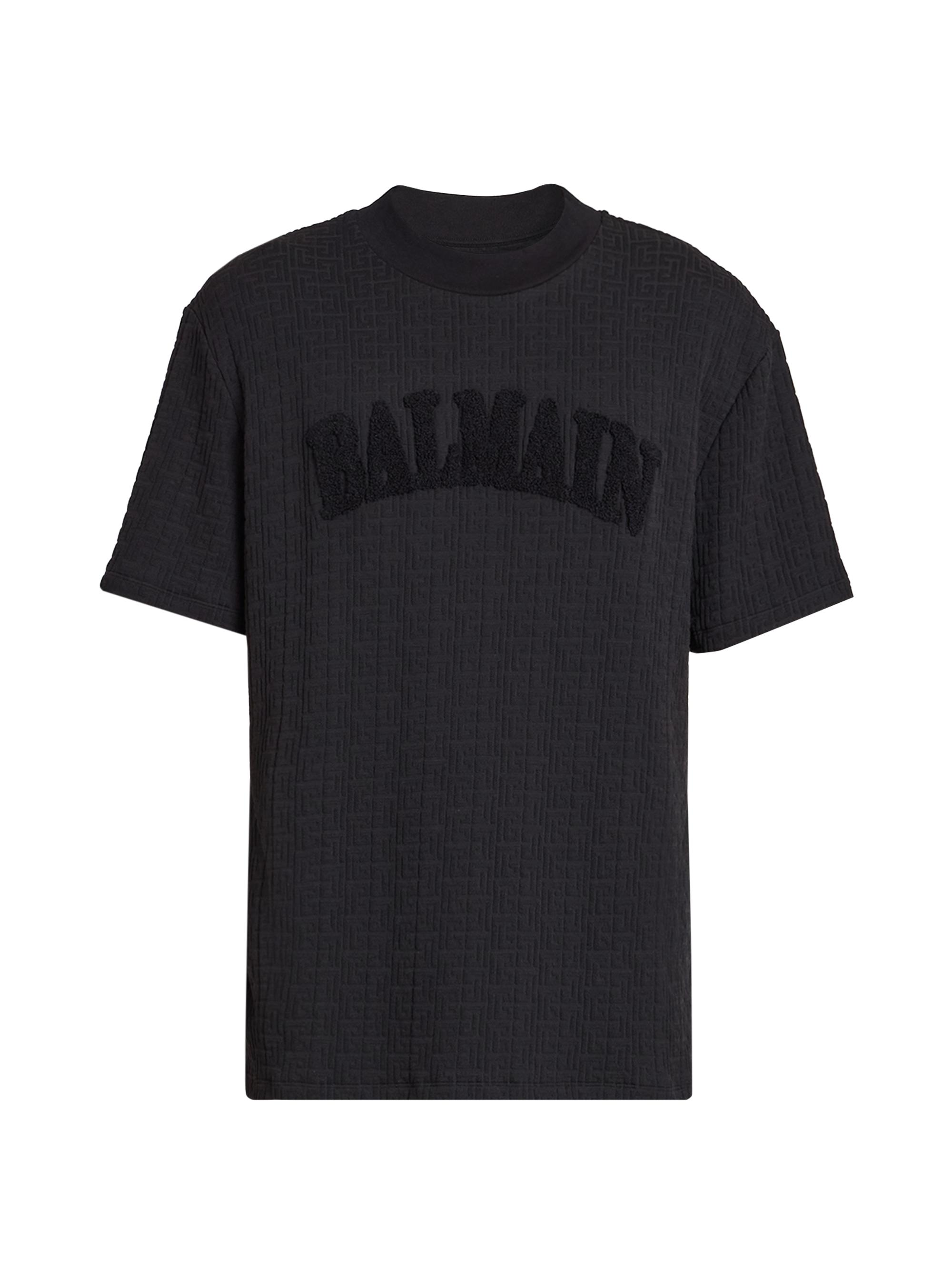 Balmain Logo Monogram Sponge T-Shirt | Saks Fifth Avenue