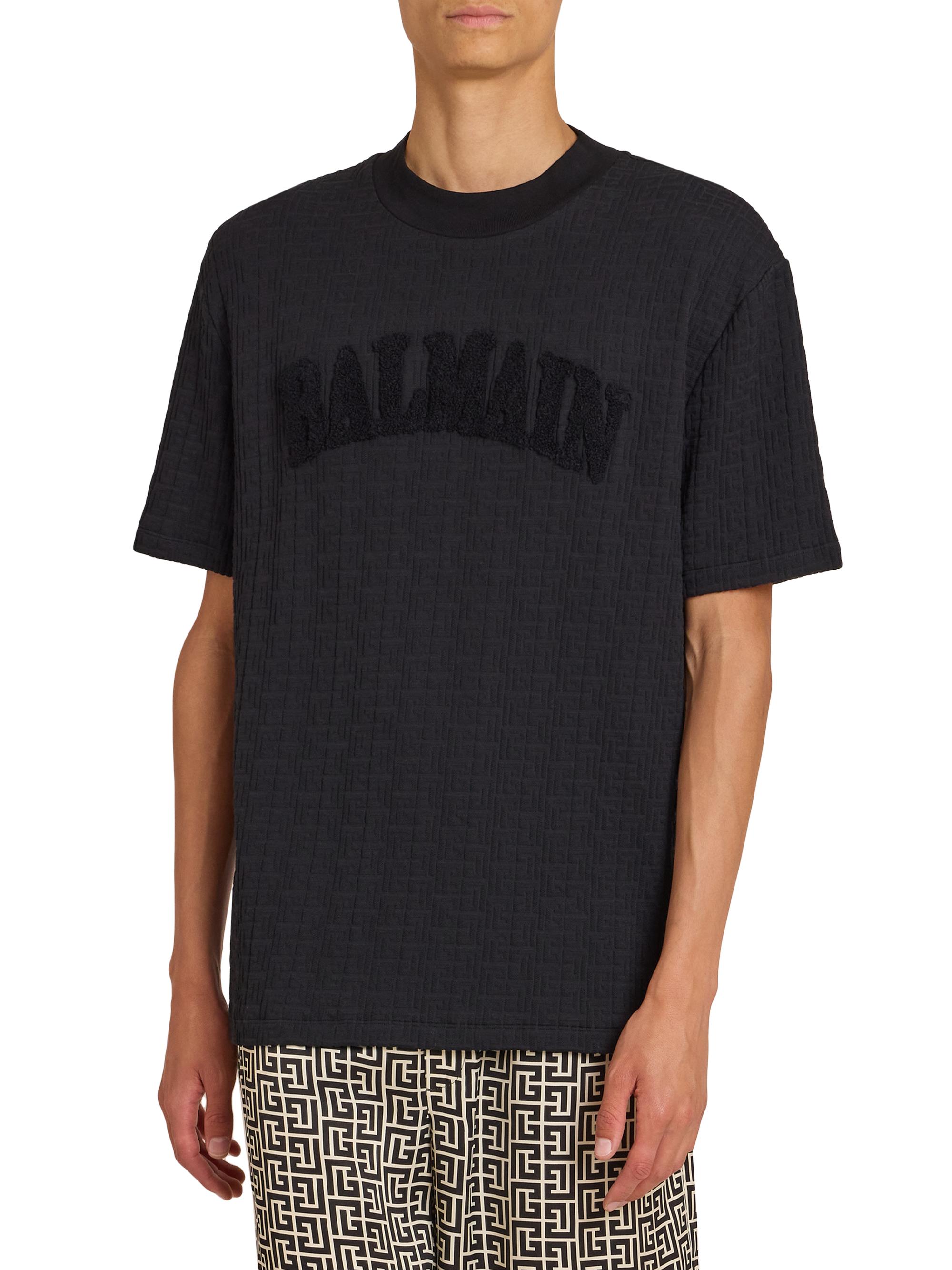 Balmain Logo Monogram Sponge T-Shirt | Saks Fifth Avenue