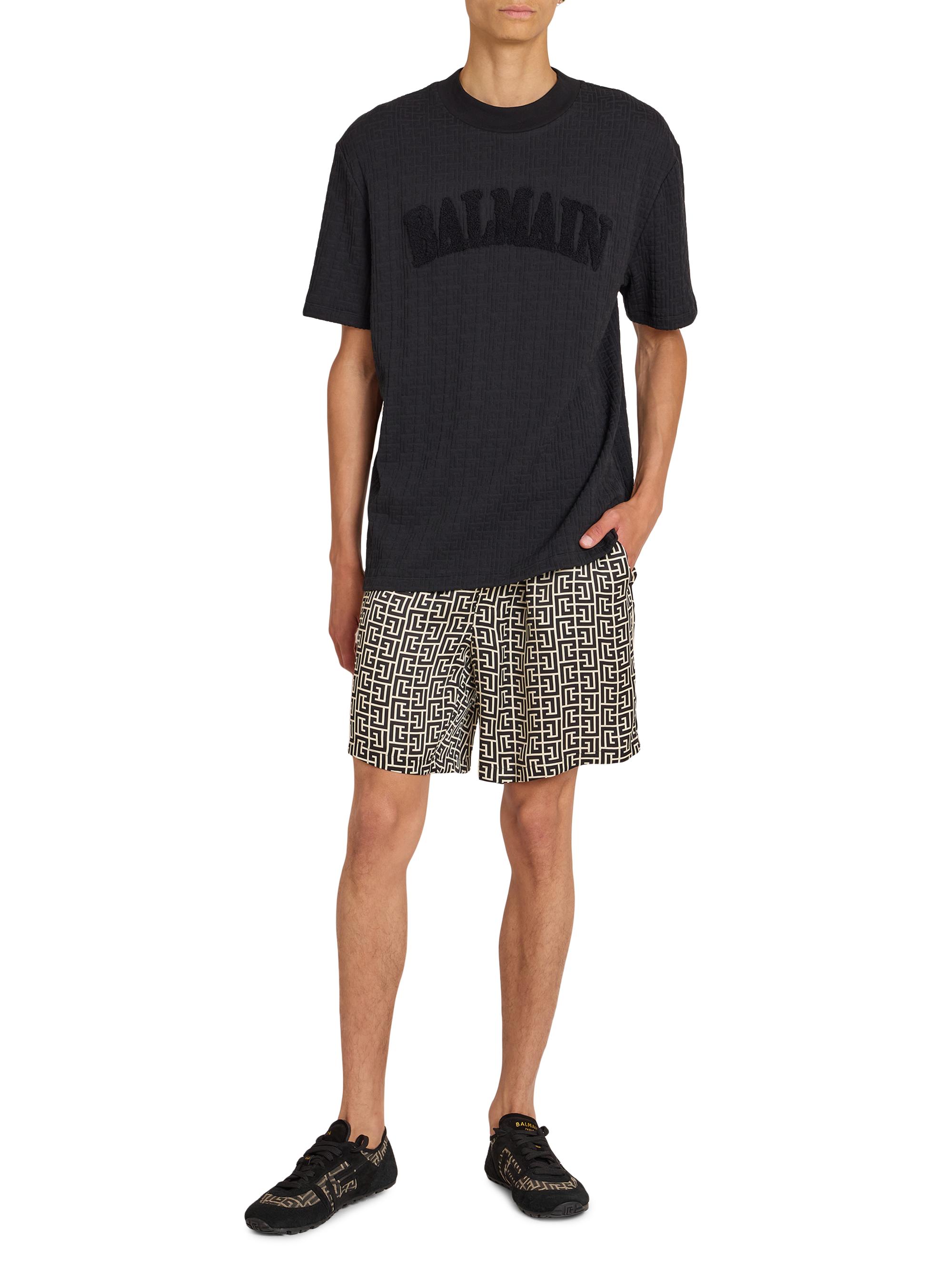 Balmain Logo Monogram Sponge T-Shirt | Saks Fifth Avenue
