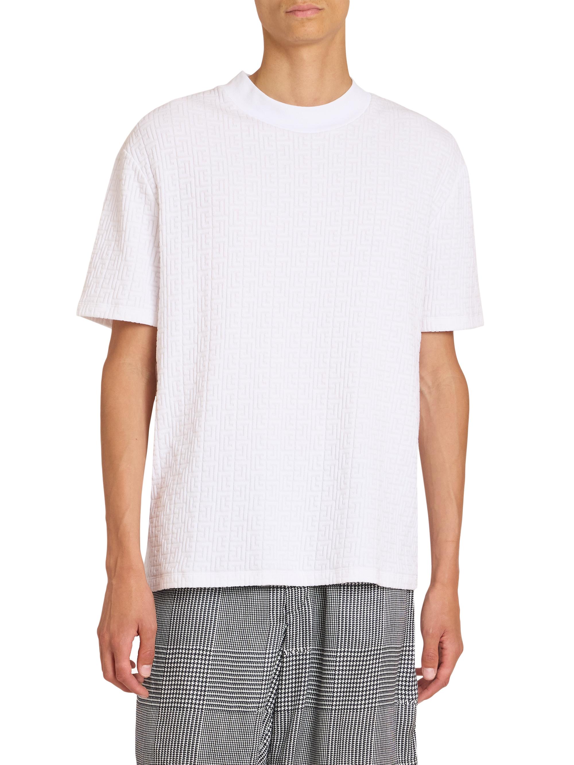 Balmain Monogram Sponge T-Shirt | Saks Fifth Avenue