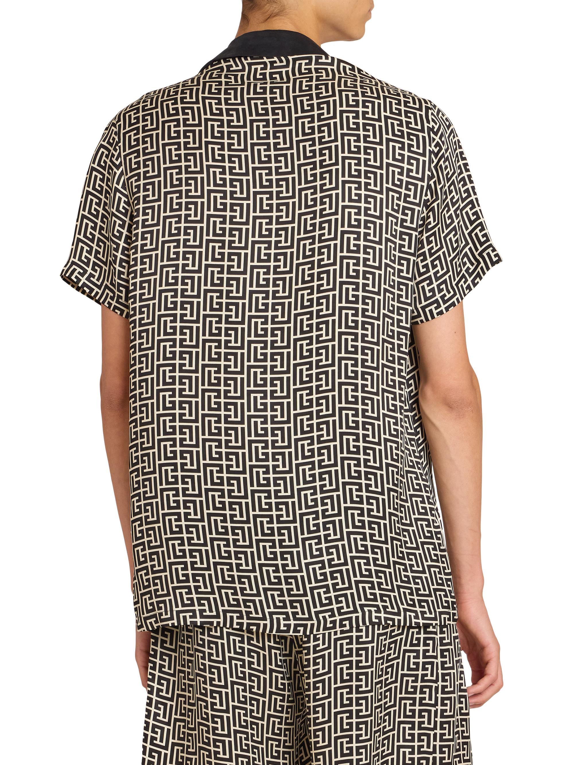 Balmain Monogram Pajama Shirt | Saks Fifth Avenue