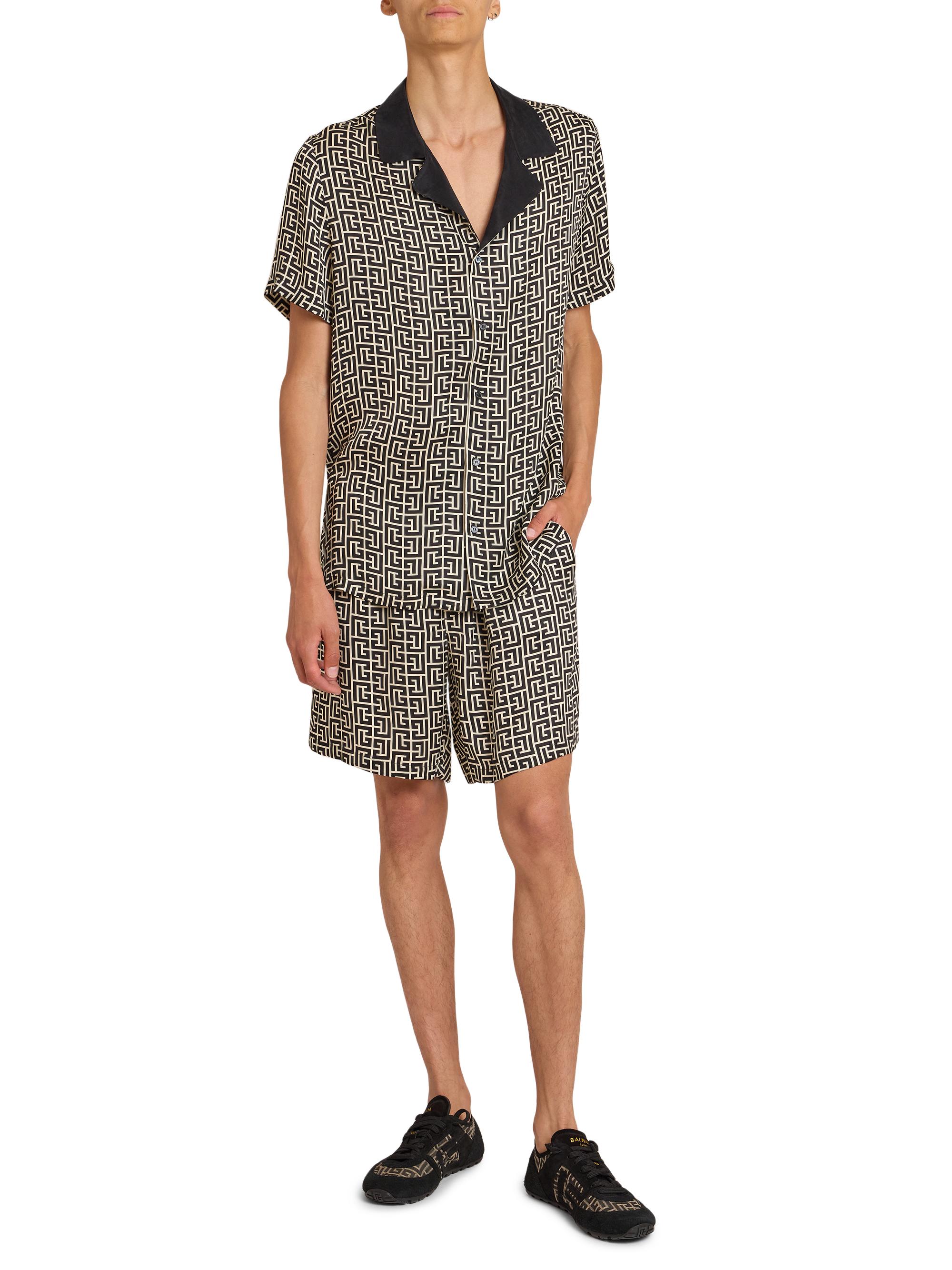Balmain Monogram Pajama Shirt | Saks Fifth Avenue