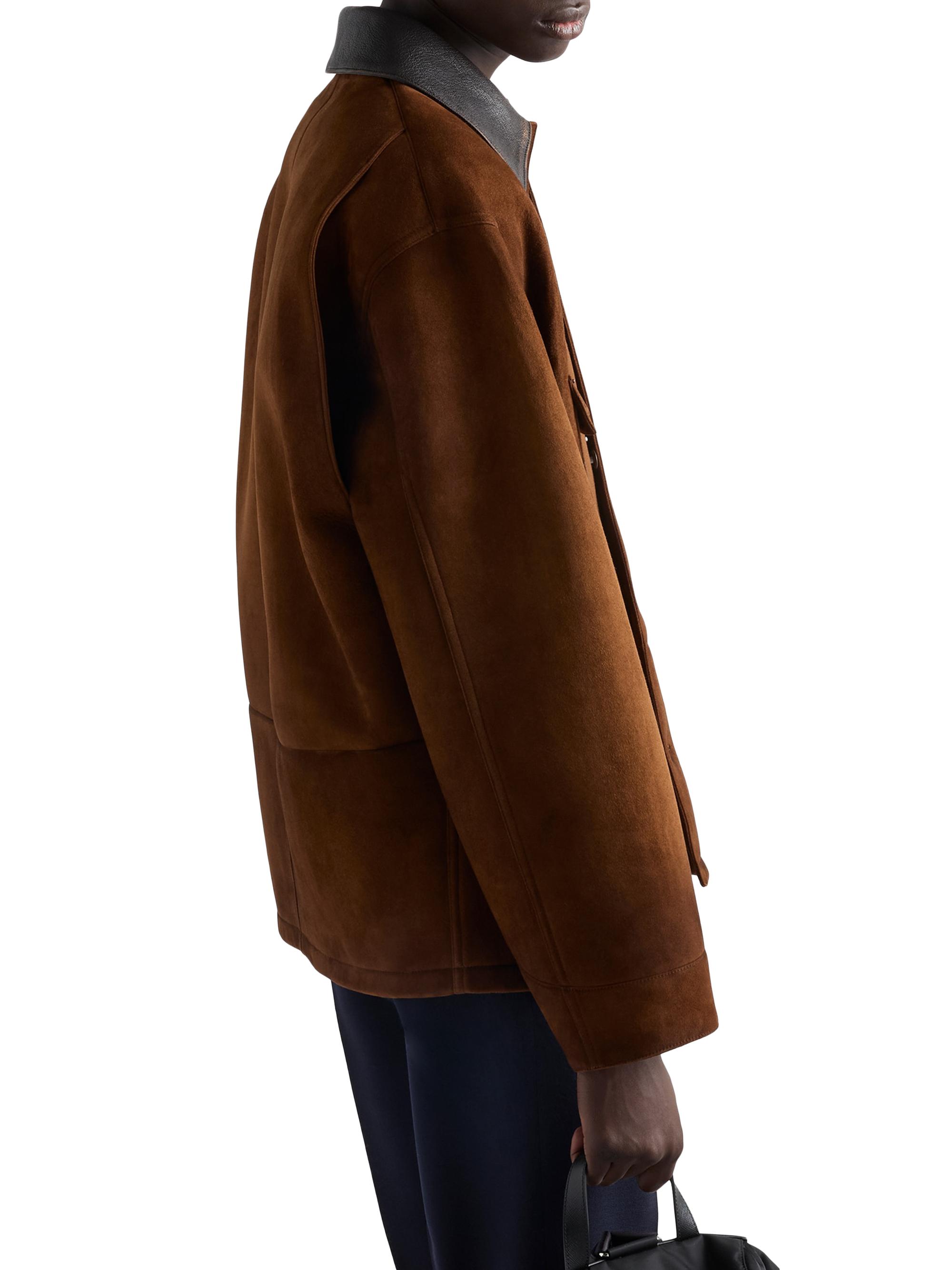 Prada Suede Caban Jacket | Saks Fifth Avenue