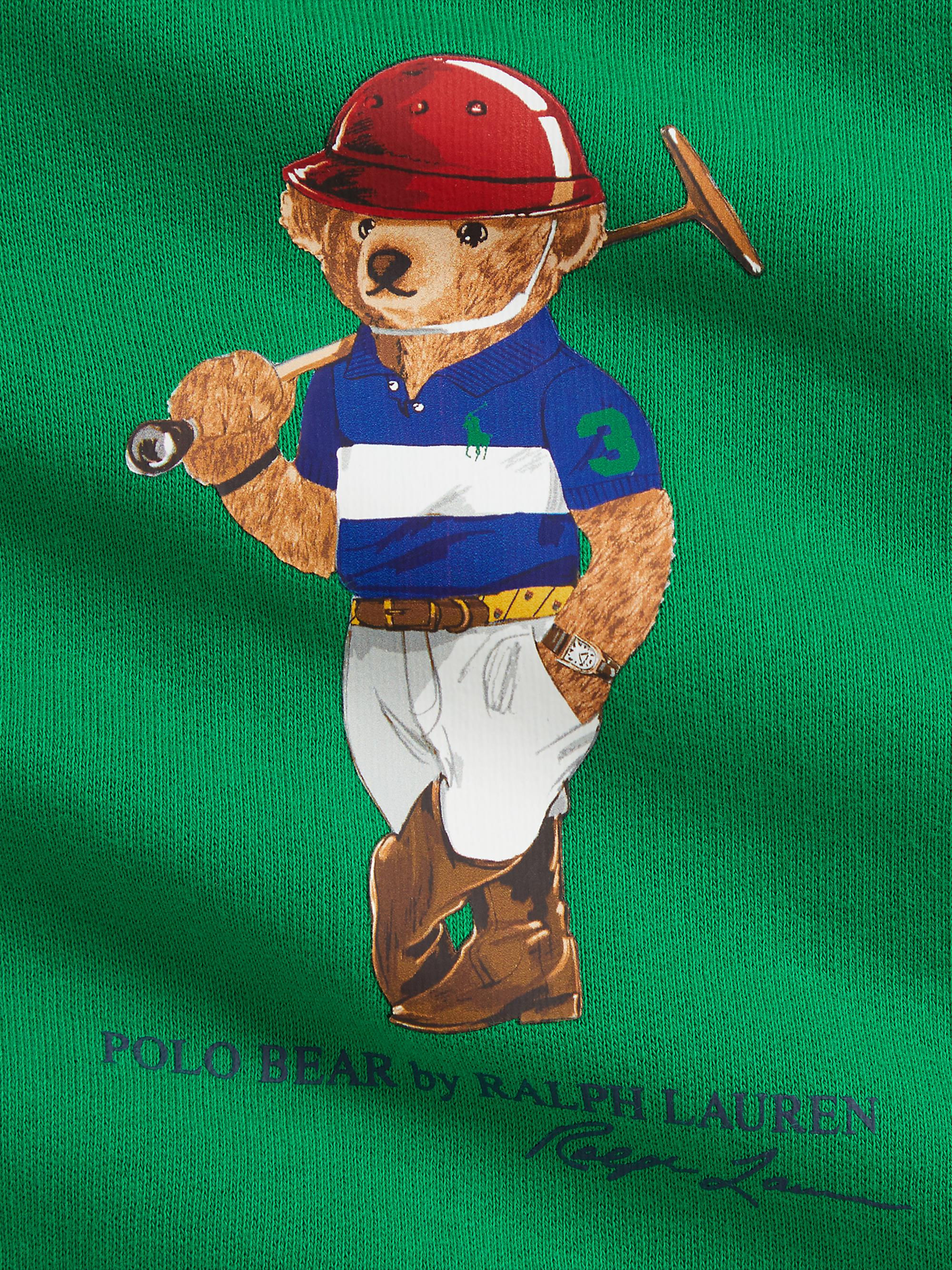 Polo Ralph Lauren Baby Boy's Polo Bear Cotton-Blend Fleece Coverall ...